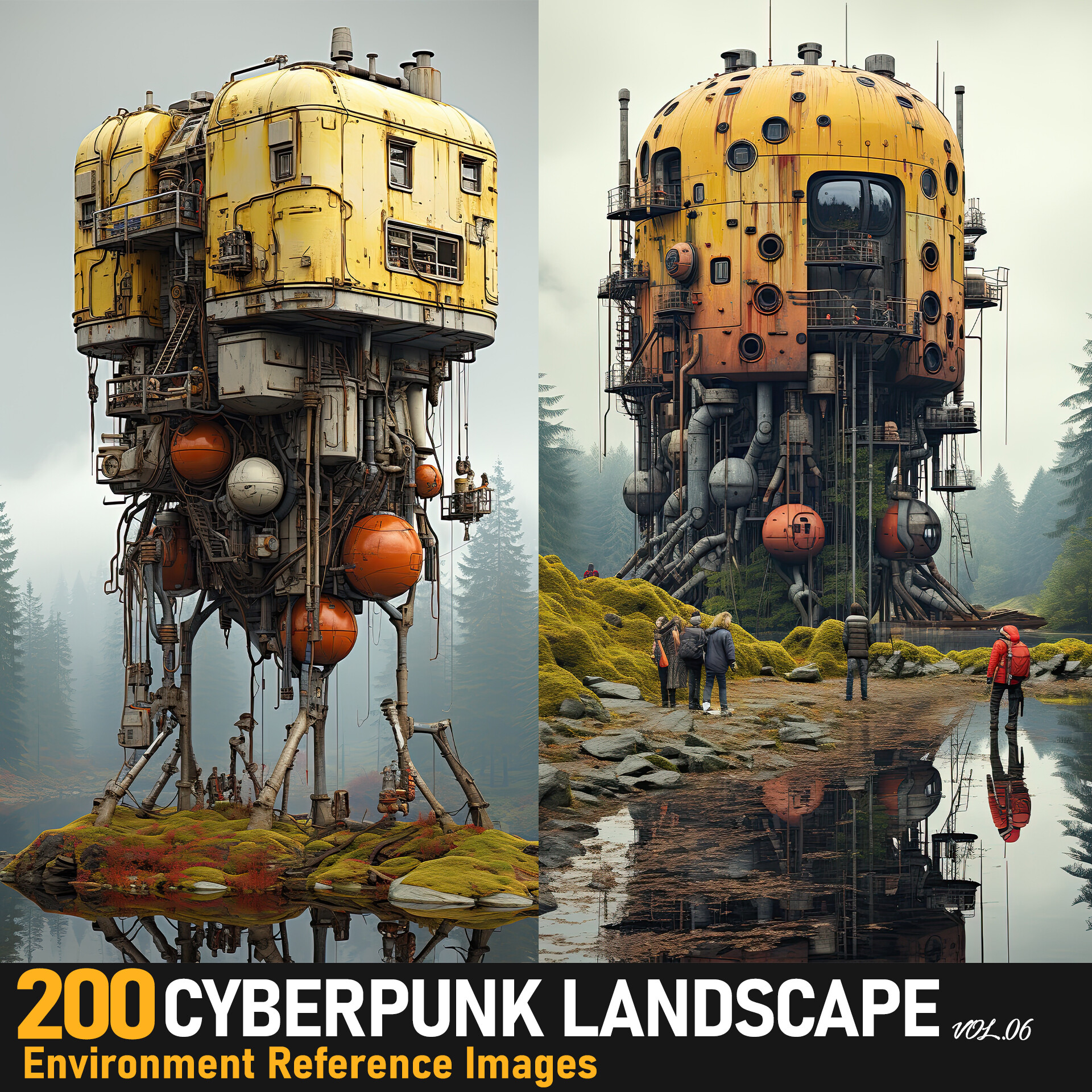 ArtStation - Cyberpunk Landscape VOL.06|4K Reference Images