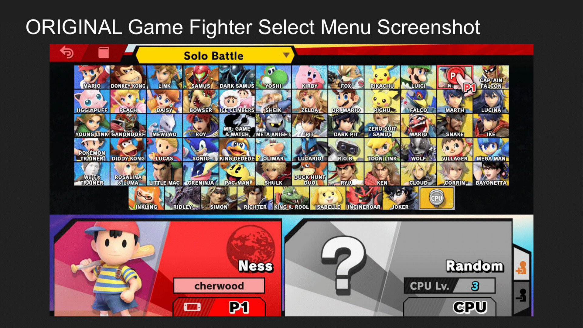 Super Smash Bros. Ultimate UI Redesign by Vanessa Cunha — ProUser.Me