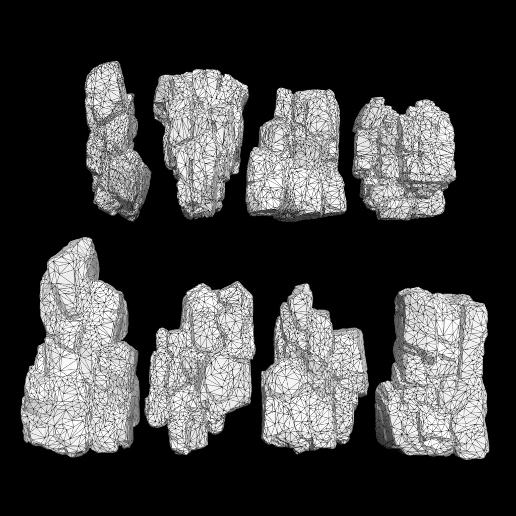 3D Models by 3D Landscape - Modular Rock - 3 Color Versions 230706