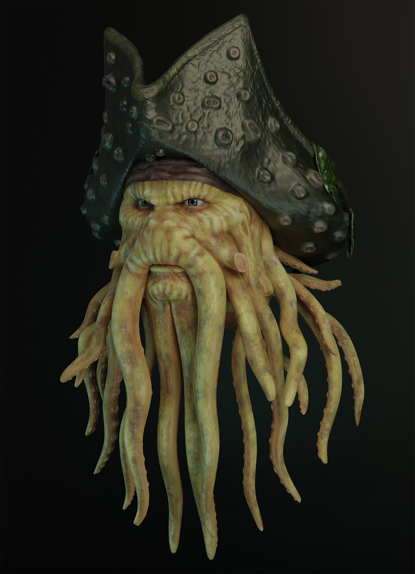 ArtStation - Davy Jones Head