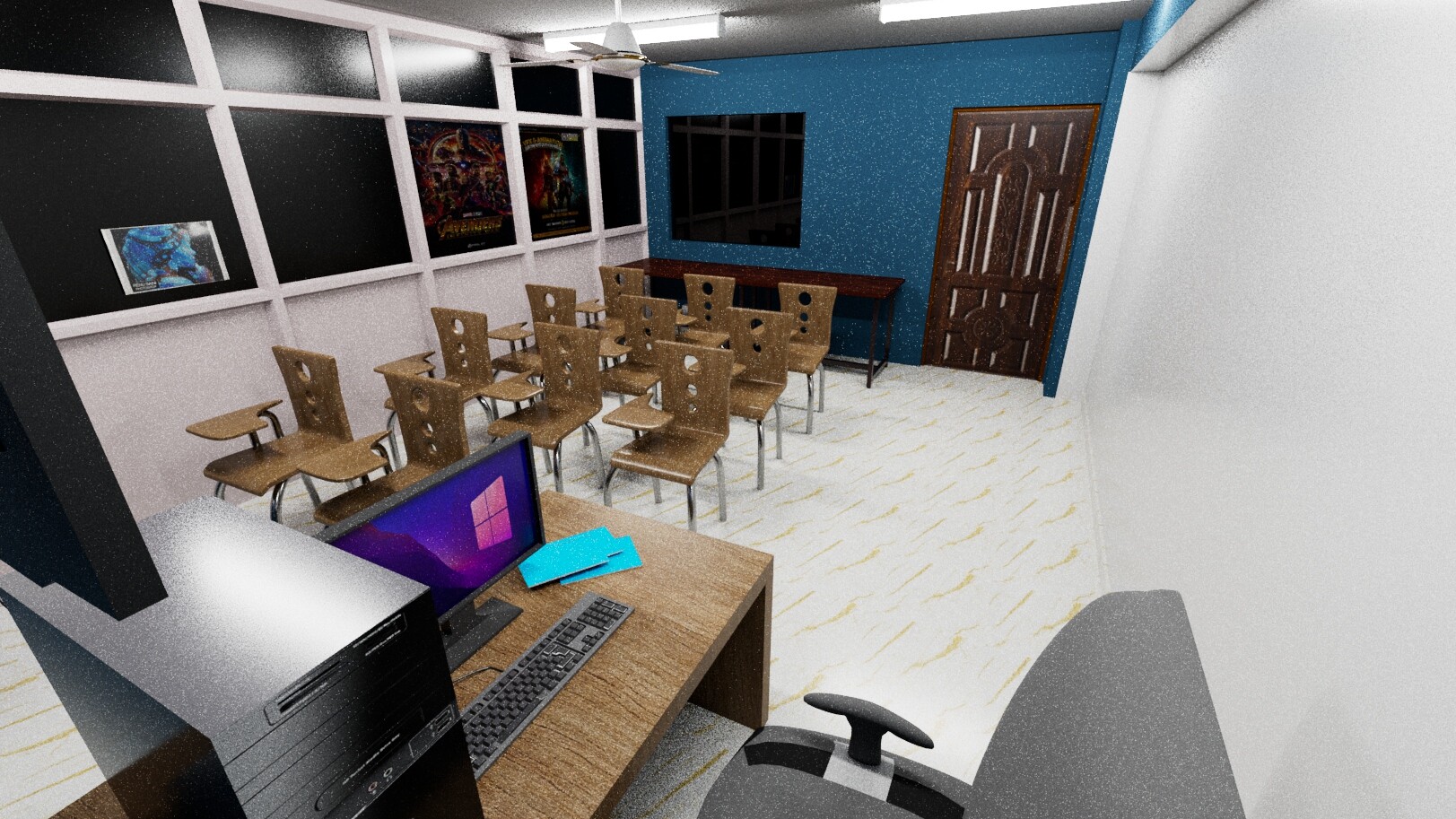 ArtStation - 3D Classroom Model