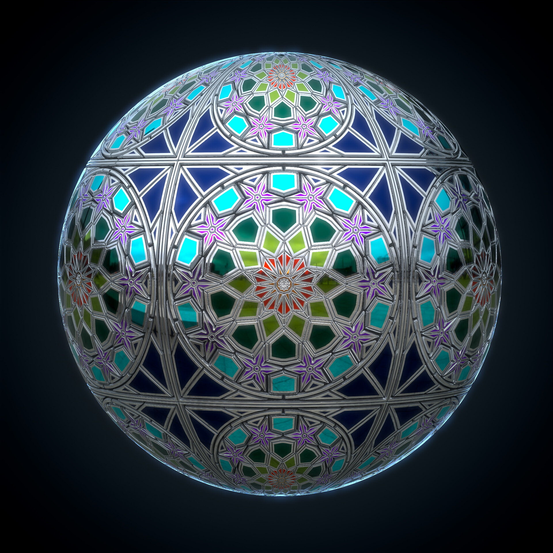 ArtStation - Persian Mirror work material - VOL 02 - Maps & SBS & SBsar