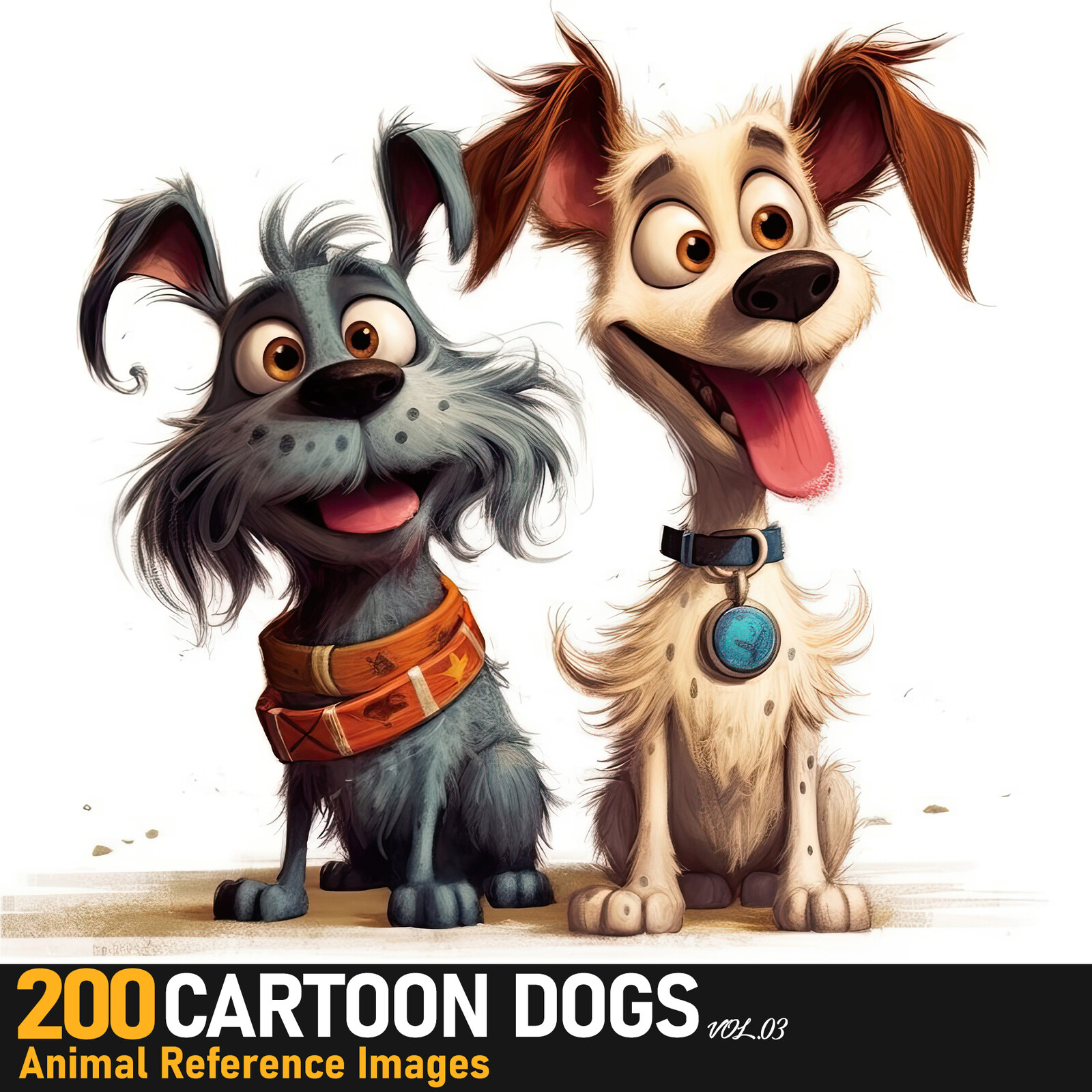 Vio - Cartoons Dogs VOL.03|4K Reference Images