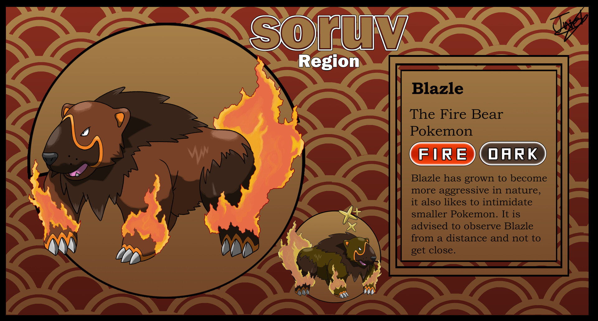 Fire Bear Pokemon