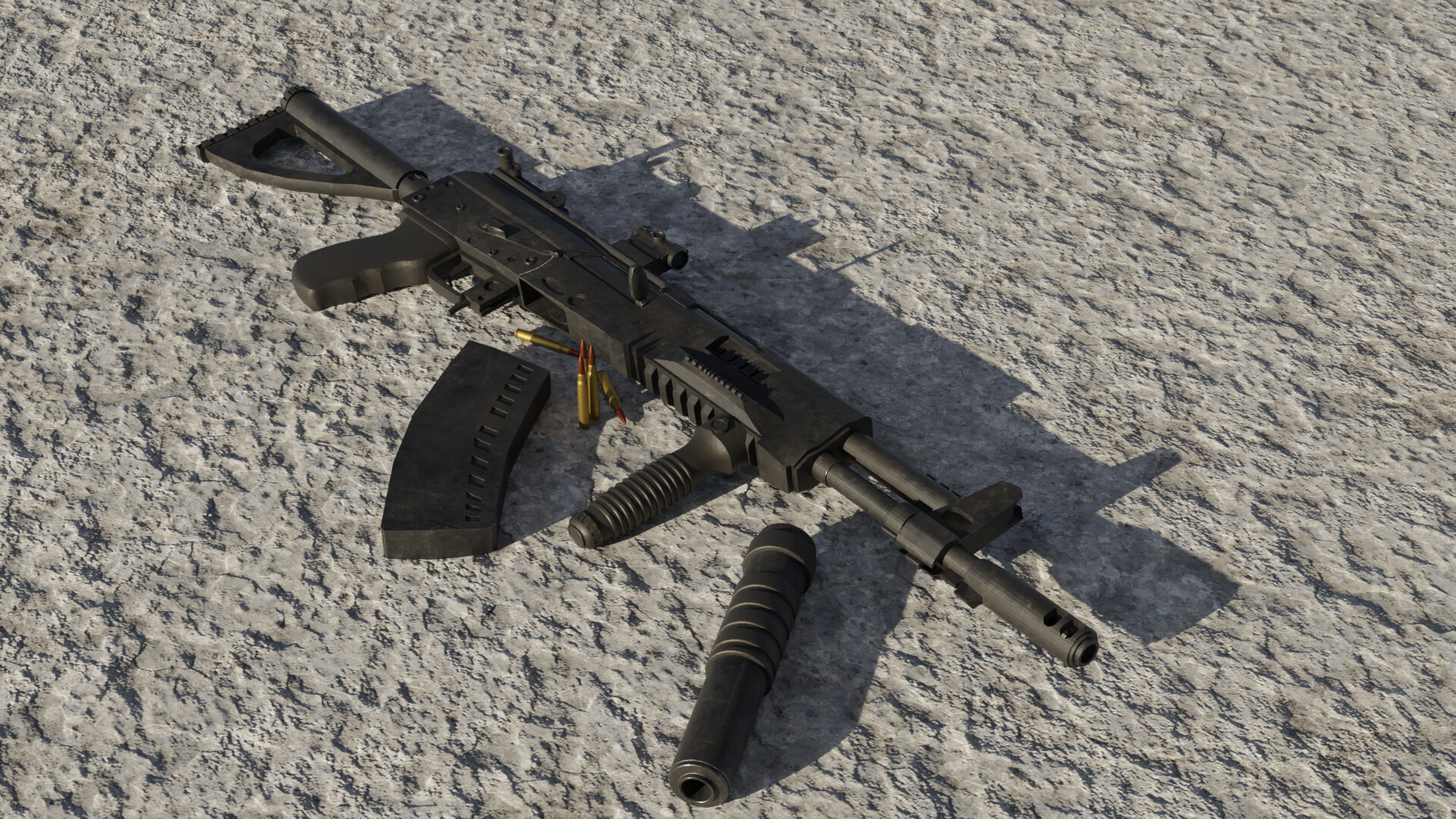 ArtStation - Ak12 Assault Rifle