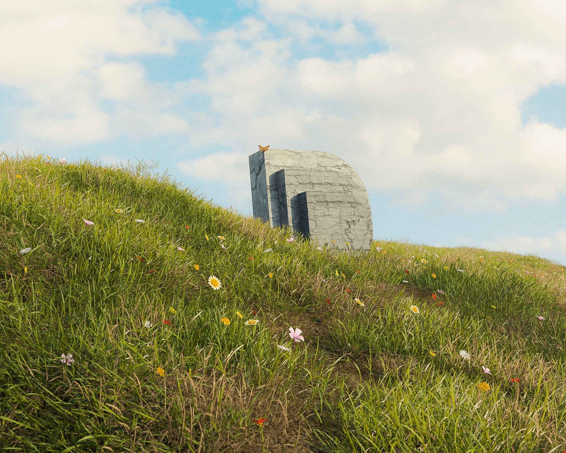 ArtStation - Grass Hill Structure