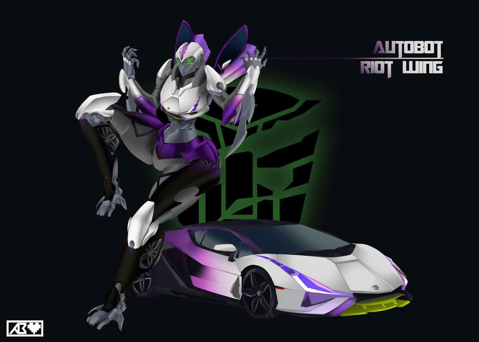 ArtStation - Transformers OC Riot Wing