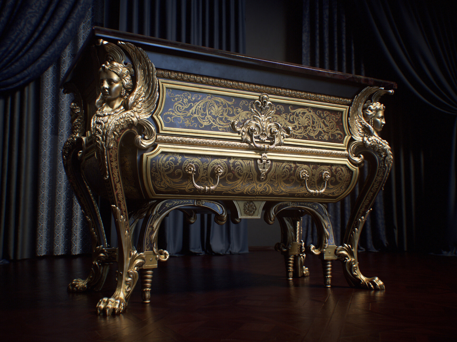 ArtStation - Commode - Realtime Asset