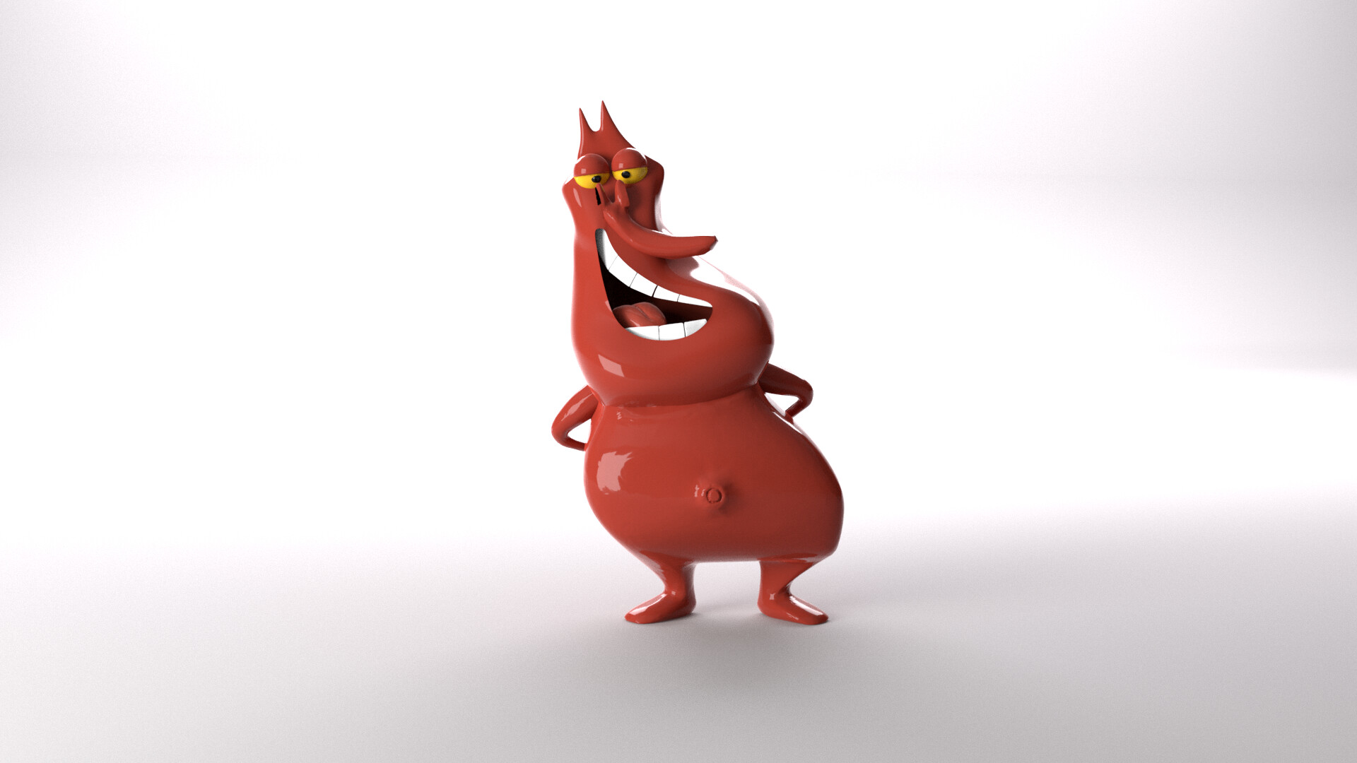 Cow And Chicken Red Guy Butt