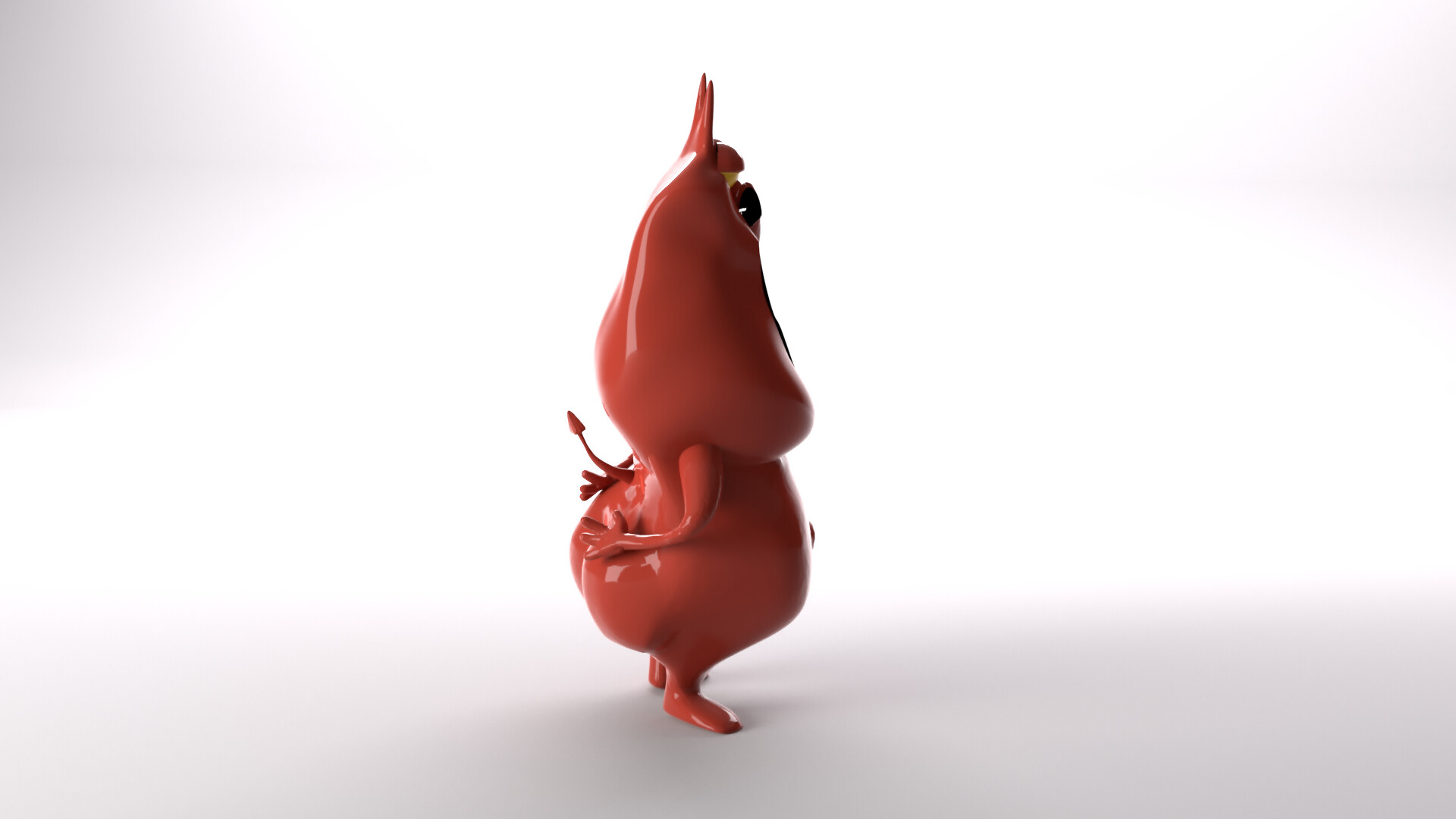 Cow And Chicken Red Guy Butt