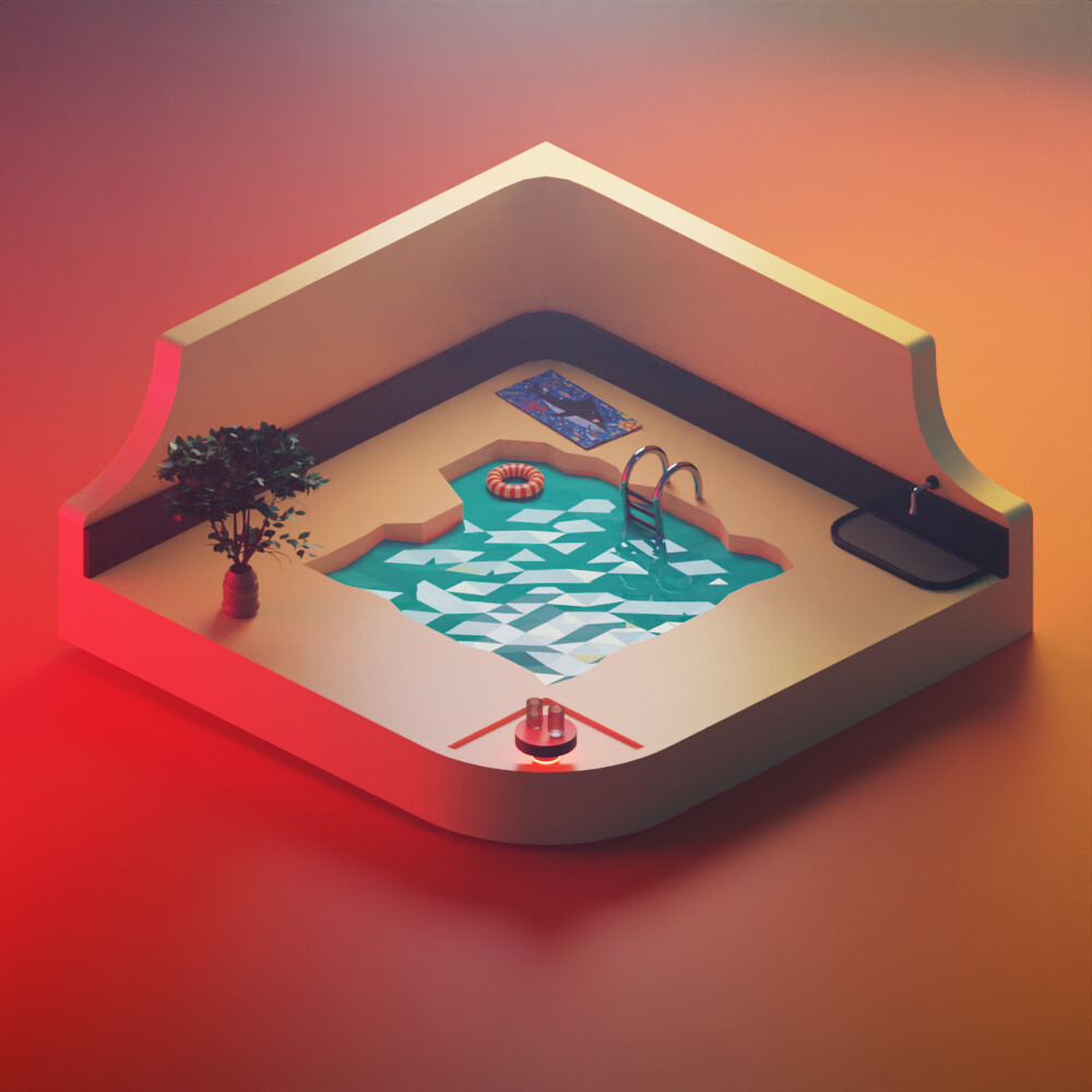 ArtStation - Low Poly Pool