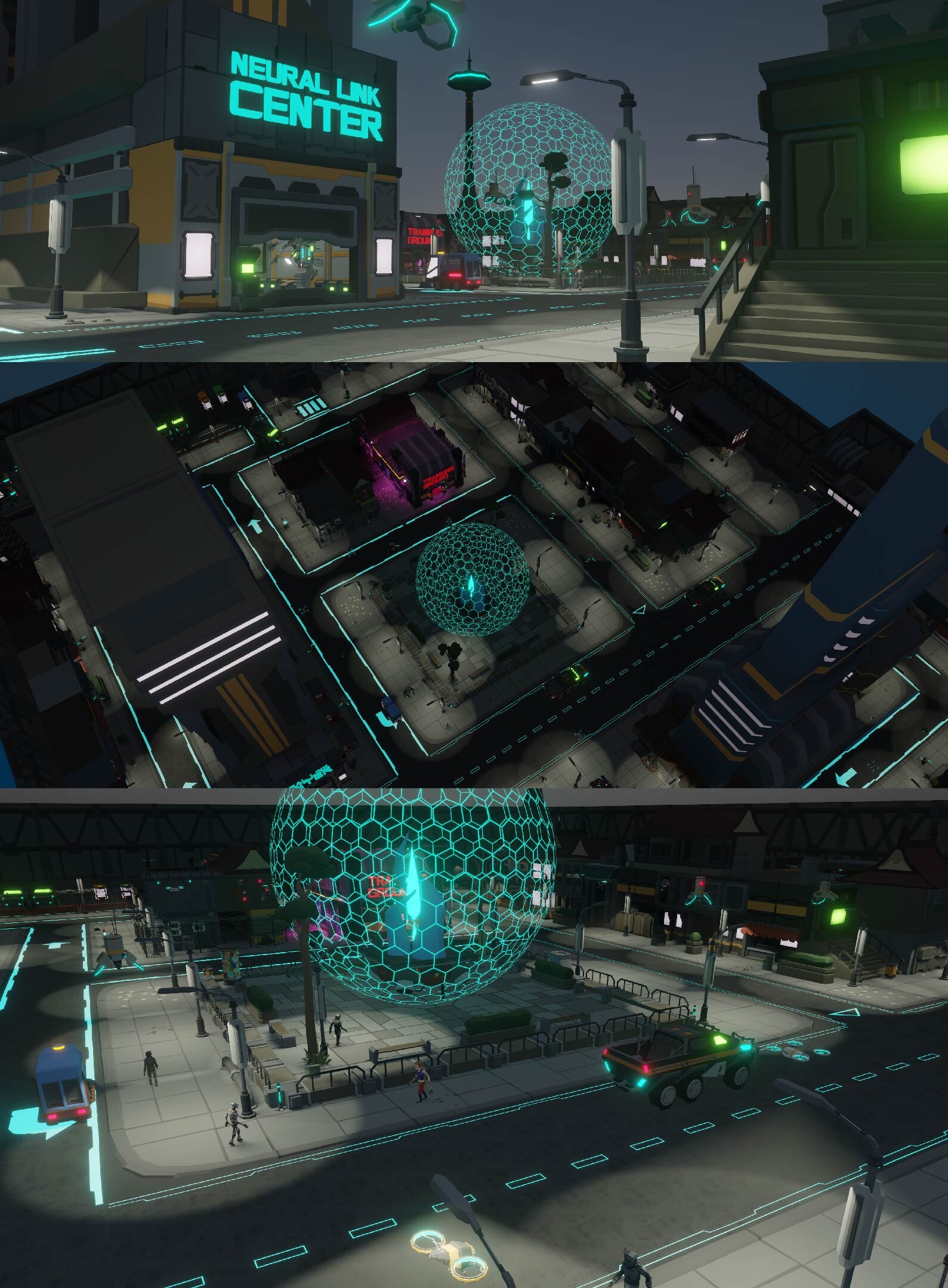 An Drew - Sphere city concept art and development