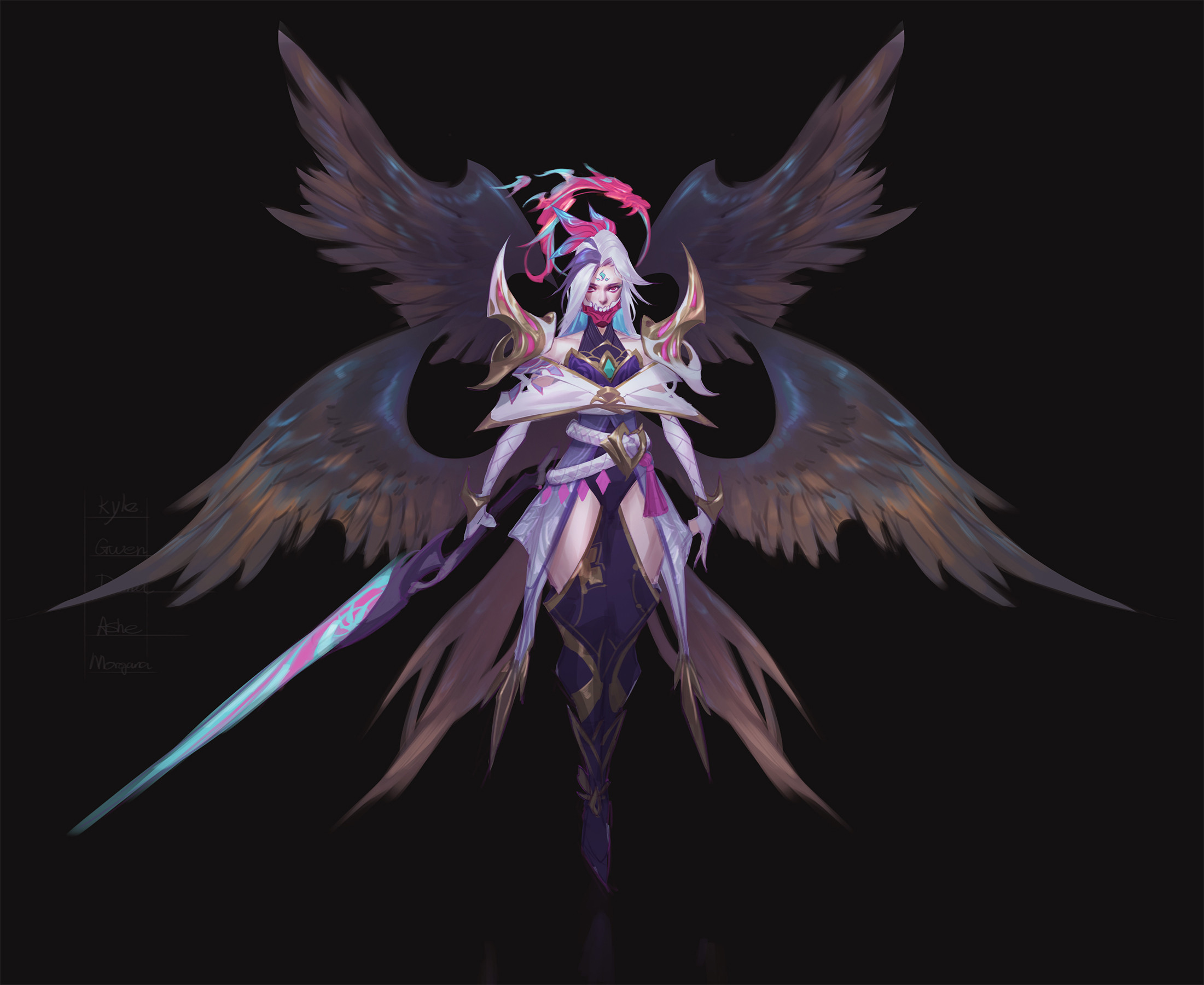 Chengwei Pan - Spirit Blossom Kayle fan art + design