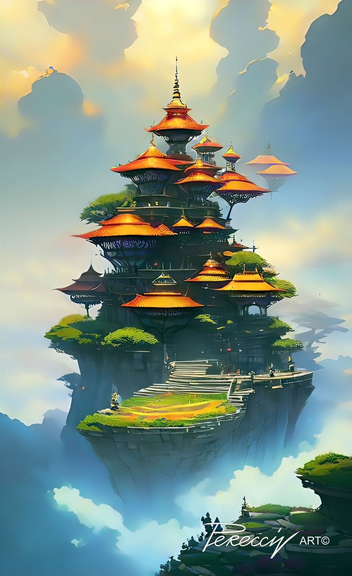 ArtStation - Sky castle - 202307104.