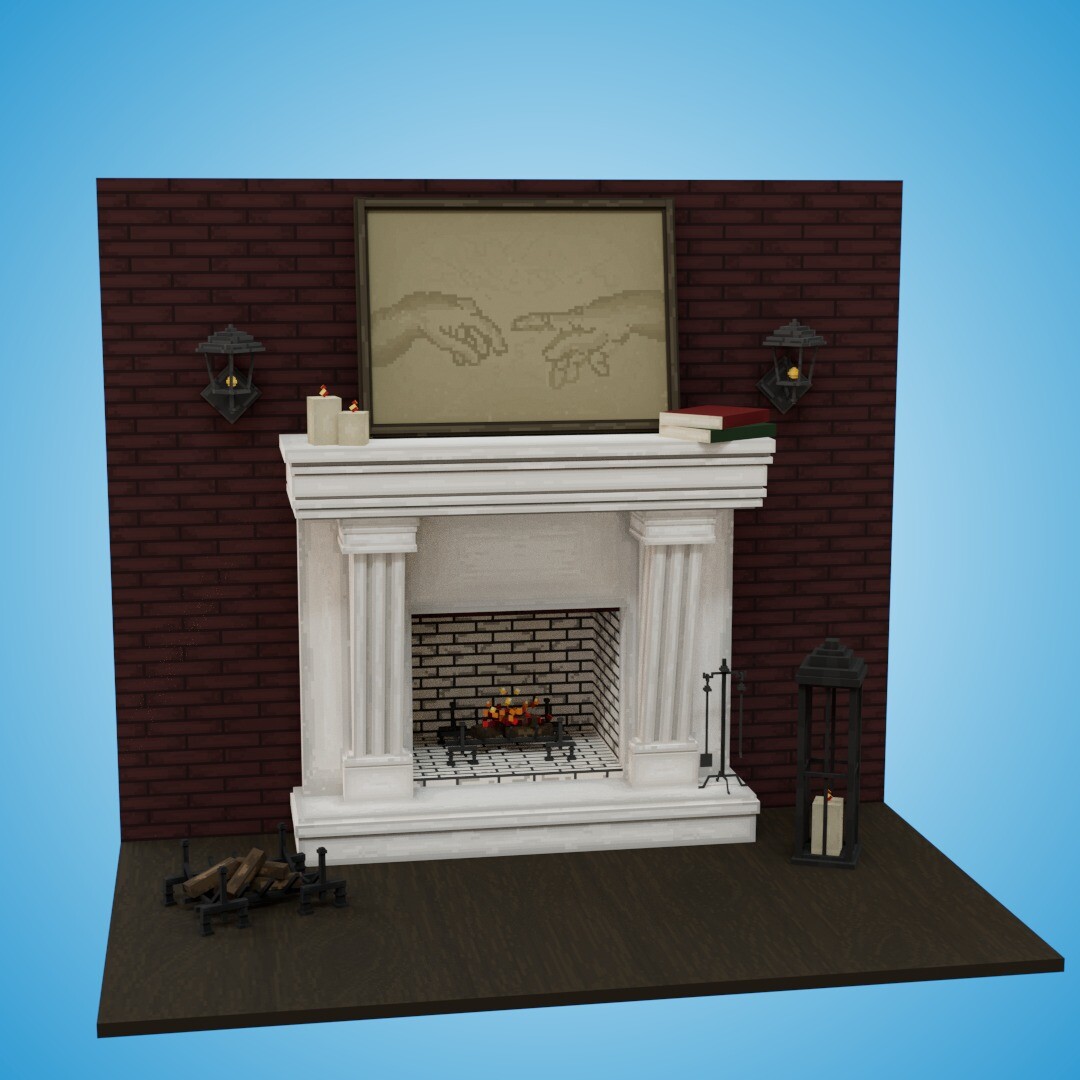 ArtStation - Fireplace