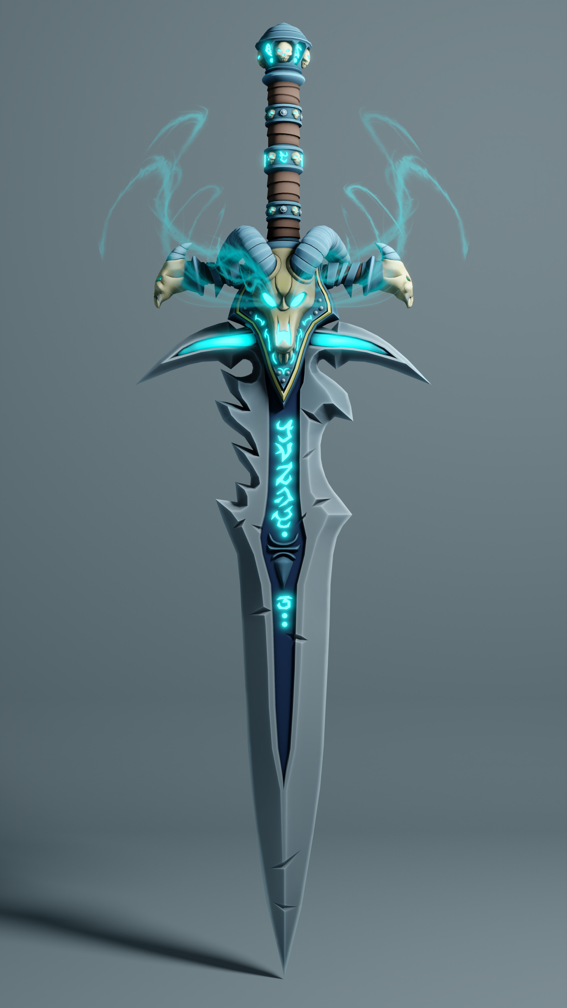 ArtStation - Fanart Frostmourne-like sword