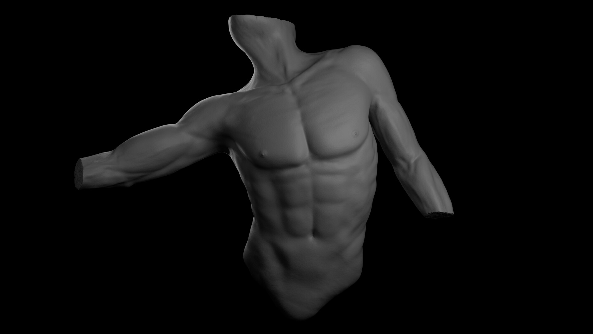 ArtStation - Sculpting 01 - Anatomy study
