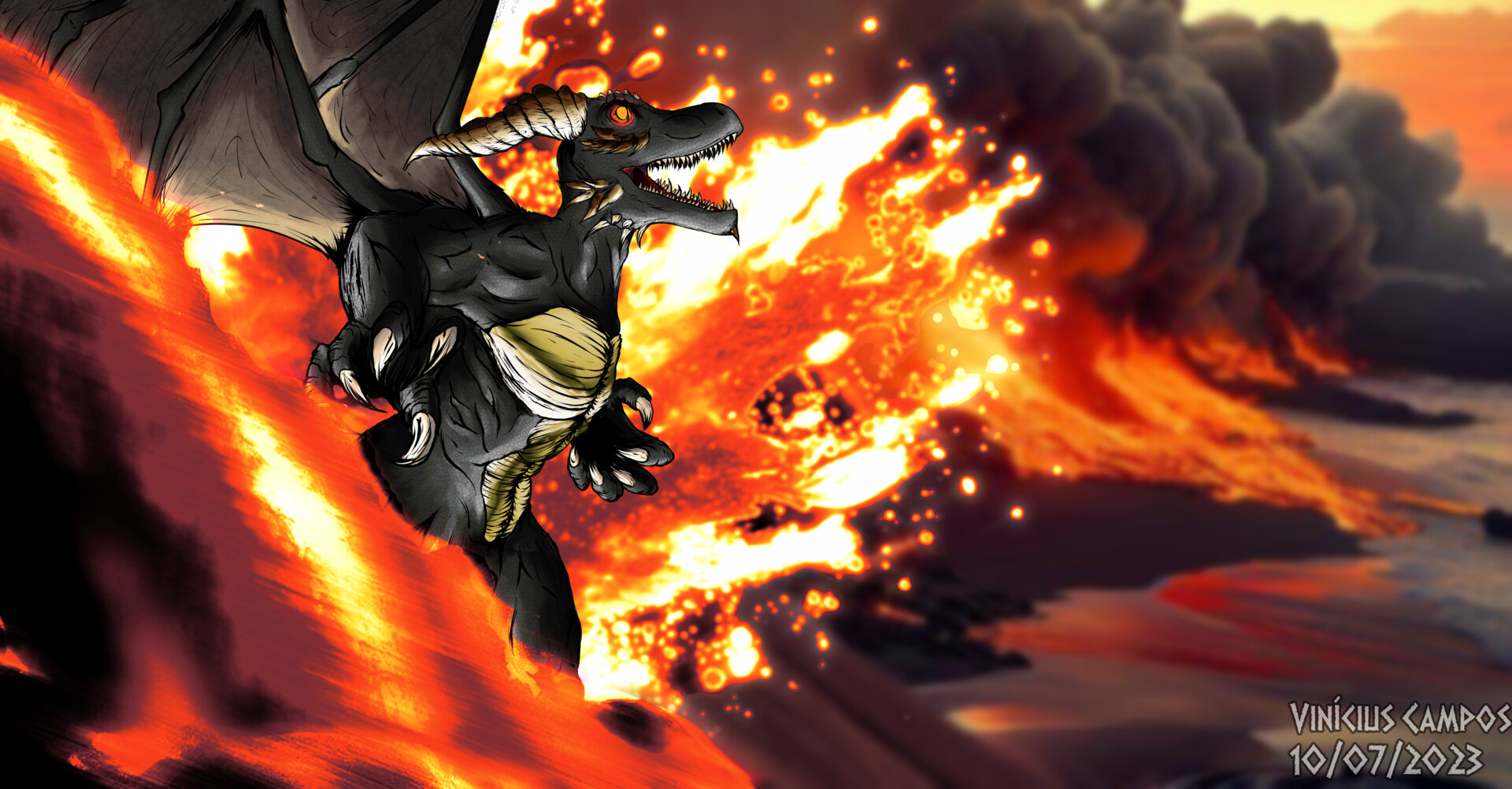 ArtStation - Volcano draconian