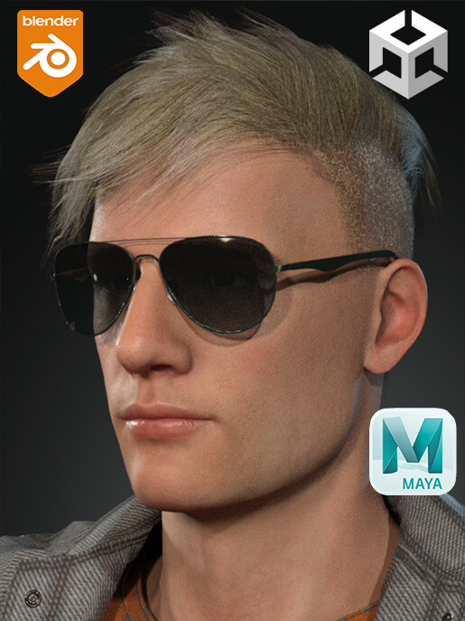 ArtStation - Realistic Rigged Character Man 3D Model