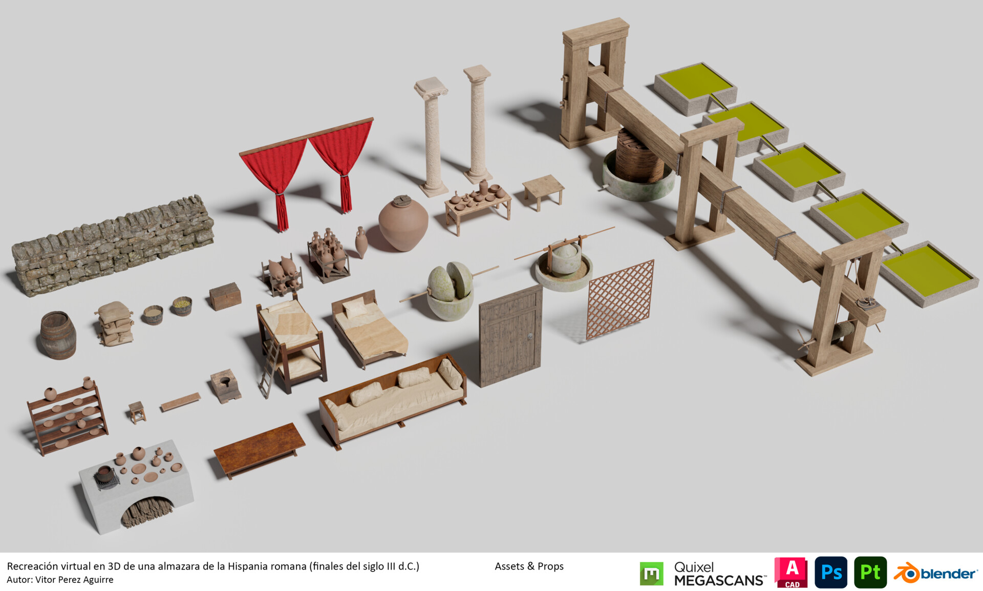 ArtStation - Elaboration and design of assets & props for the ...