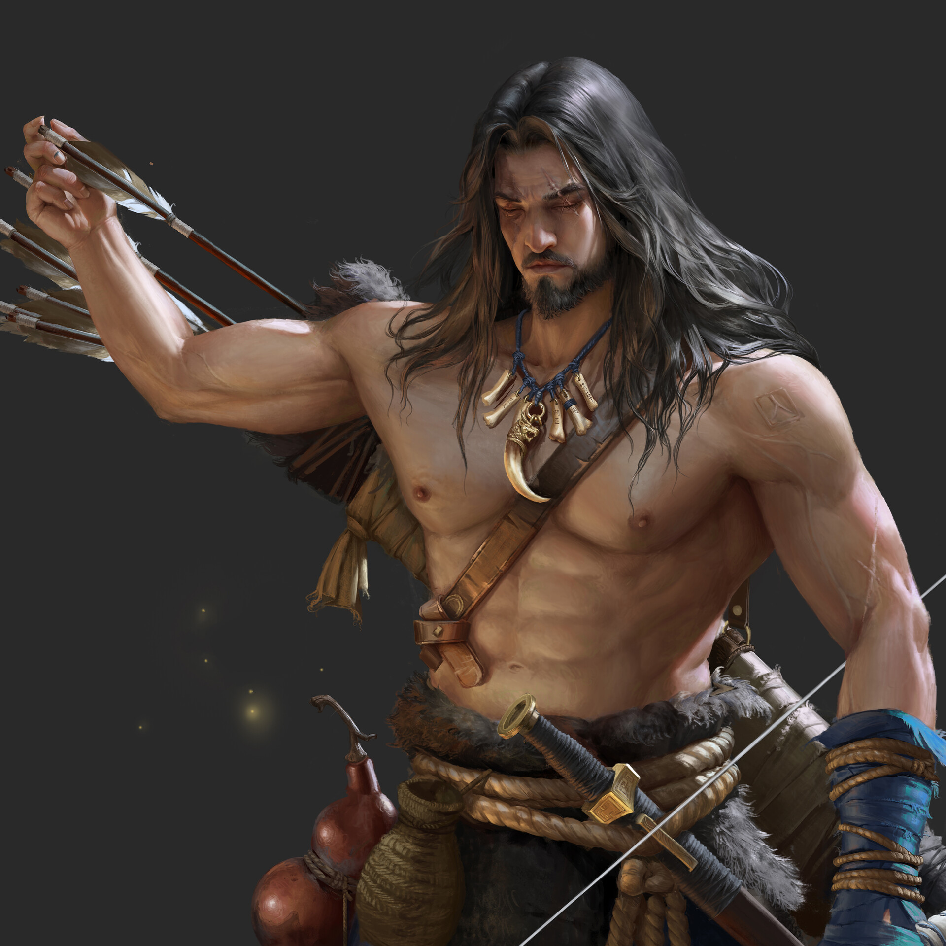 ArtStation - Archer ，Down and out hunter