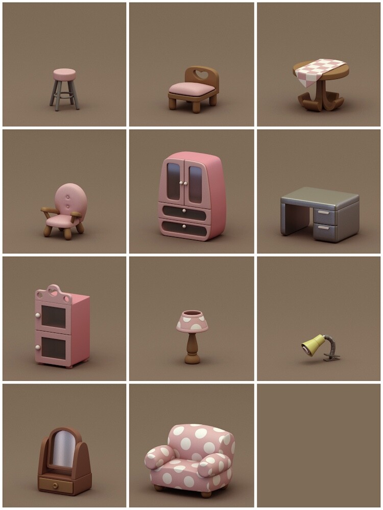 ArtStation - Cute lil props