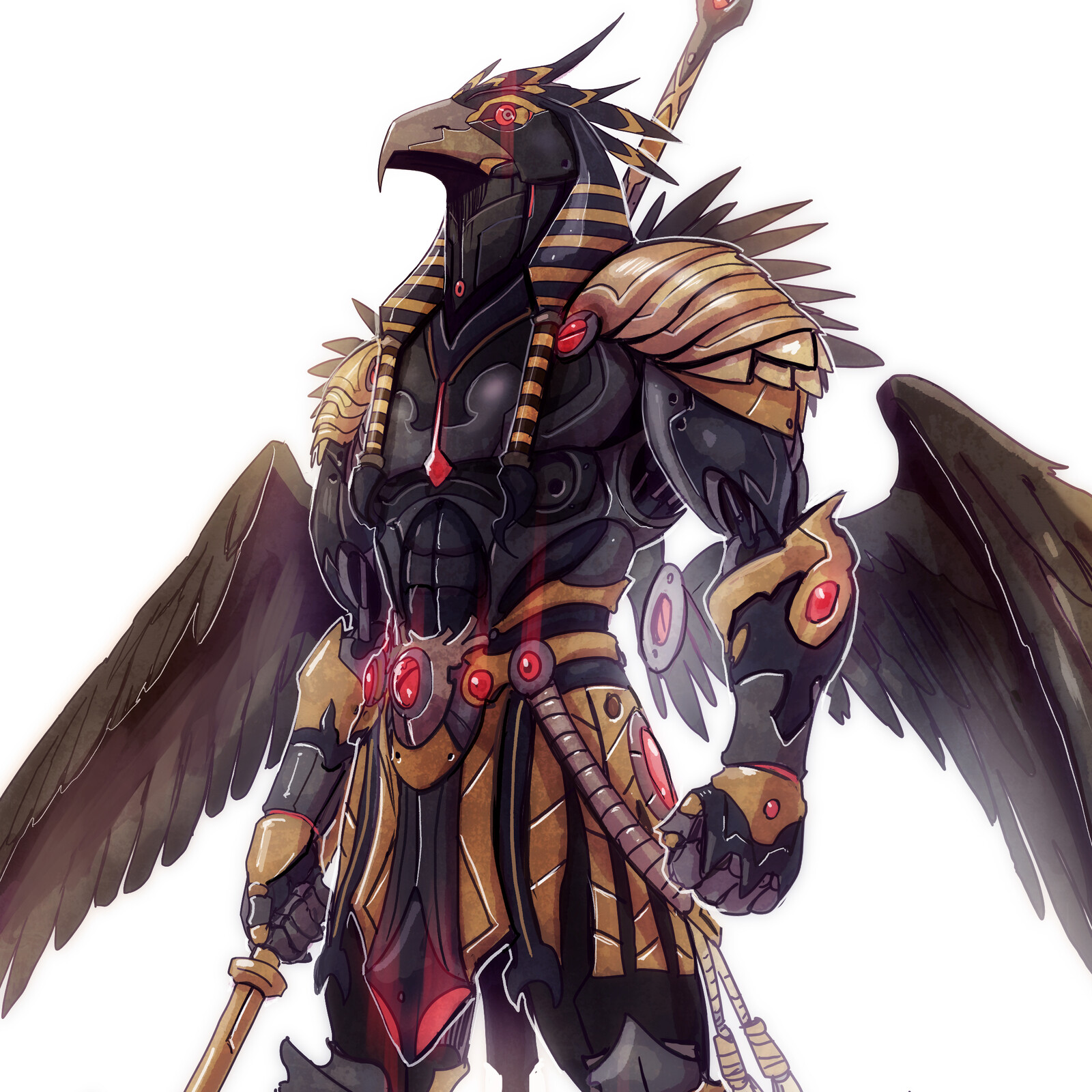 Ricardo Mango - Egyptian Raven Mecha