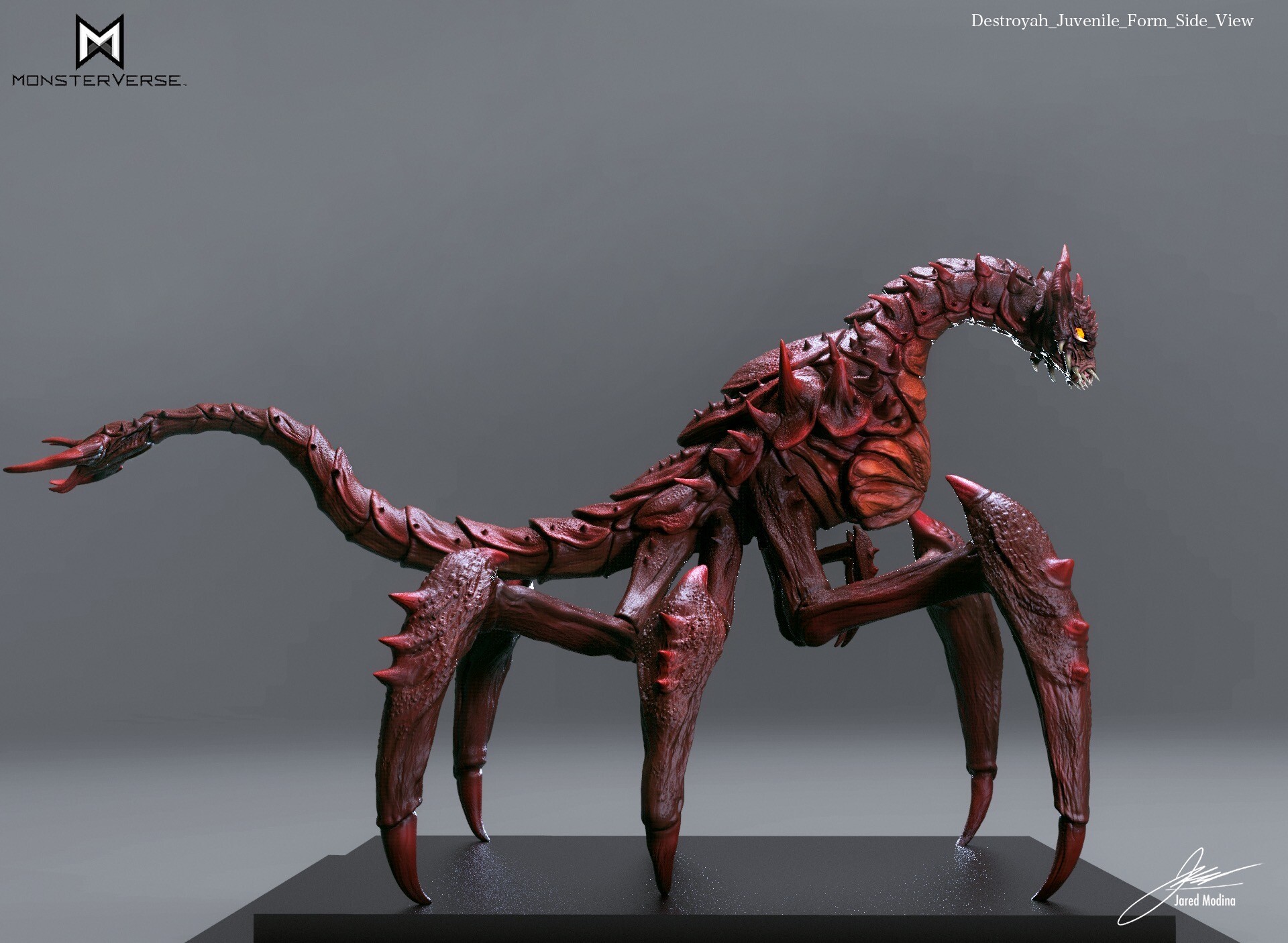 MonsterVerse Destroyah Redesign (Juvenile Form) Redesign Concept Art by ...