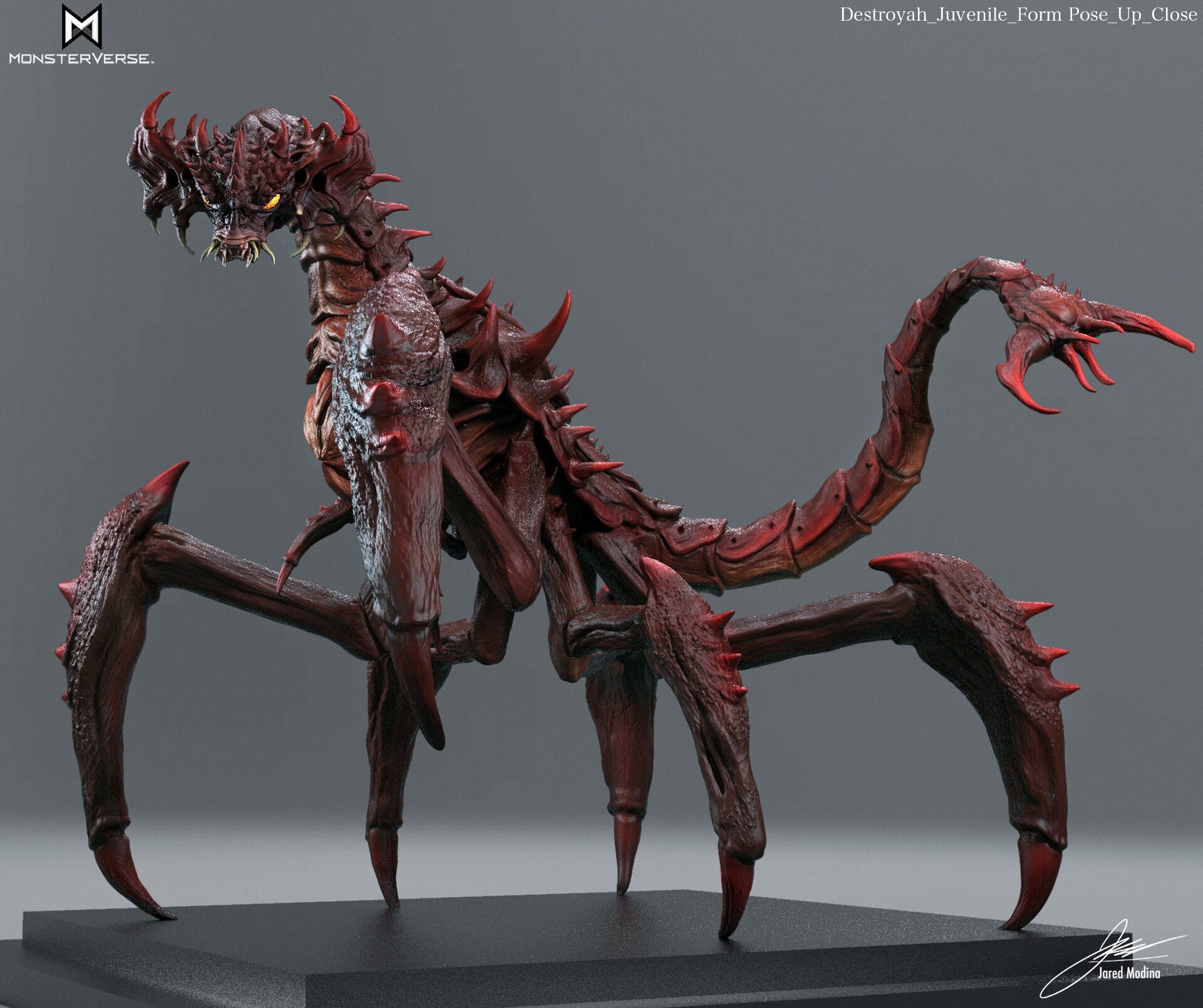 MonsterVerse Destroyah Redesign (Juvenile Form) Redesign Concept Art by ...