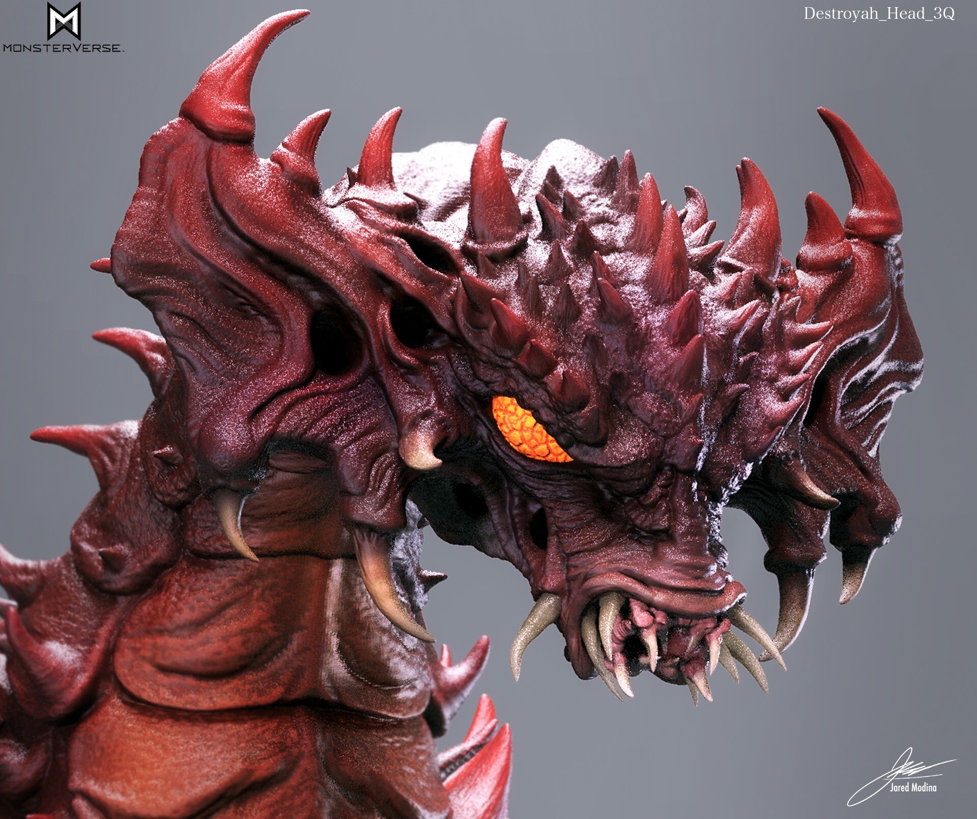 MonsterVerse Destroyah Redesign (Juvenile Form) Redesign Concept Art by ...