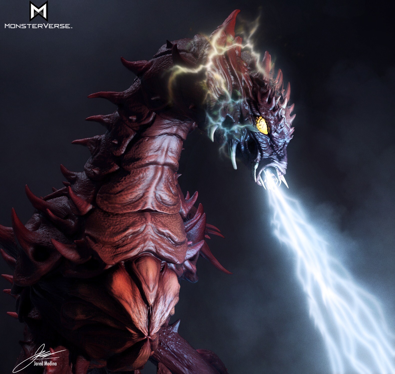 MonsterVerse Destroyah Redesign (Juvenile Form) Redesign Concept Art by ...
