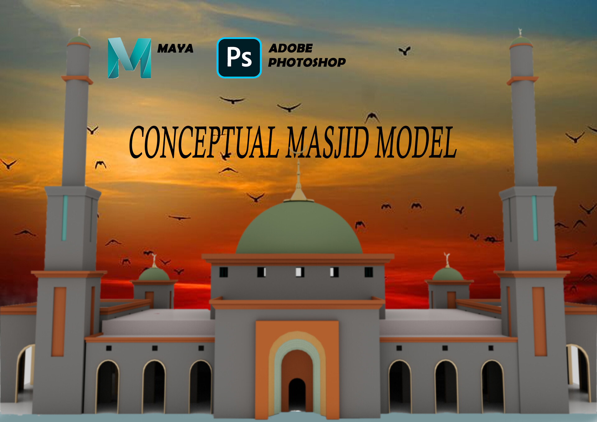 ArtStation - Conceptual Masjid Model