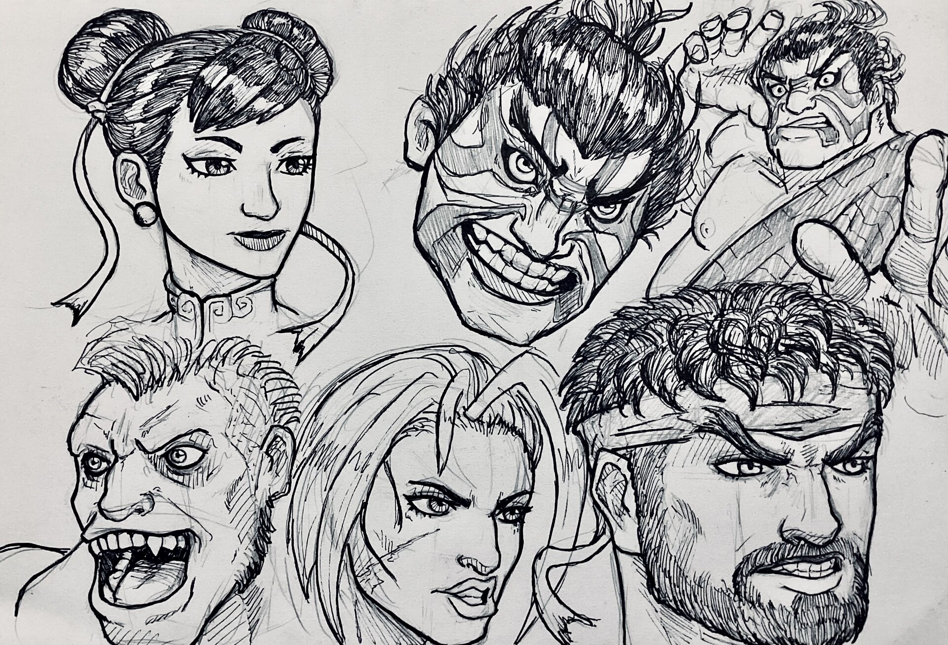 ArtStation - Street Fighter Doodles