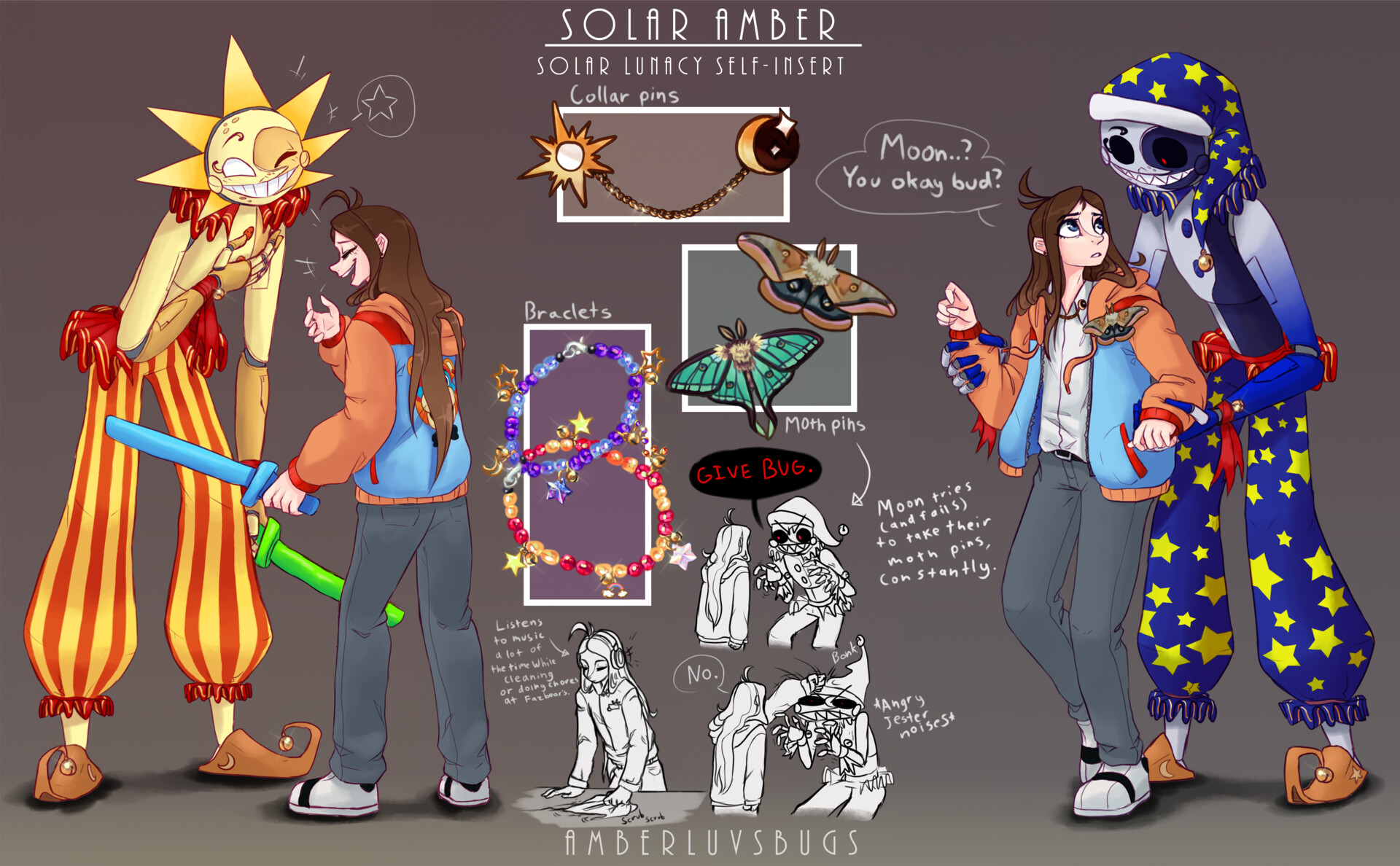 ArtStation - Solar Lunacy (FNAF) Self-insert ref