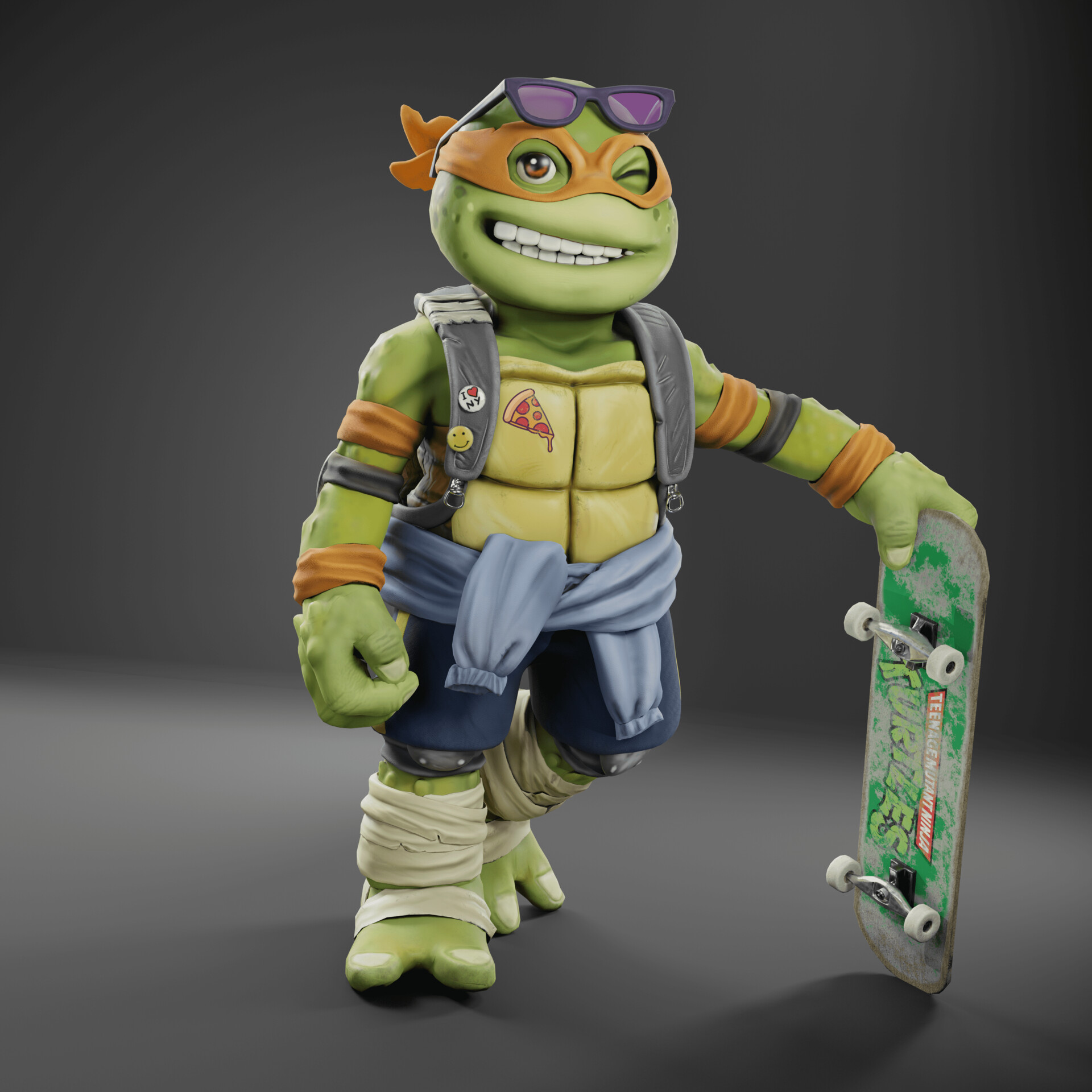 ArtStation - TMNT Michelangelo. Cowabunga