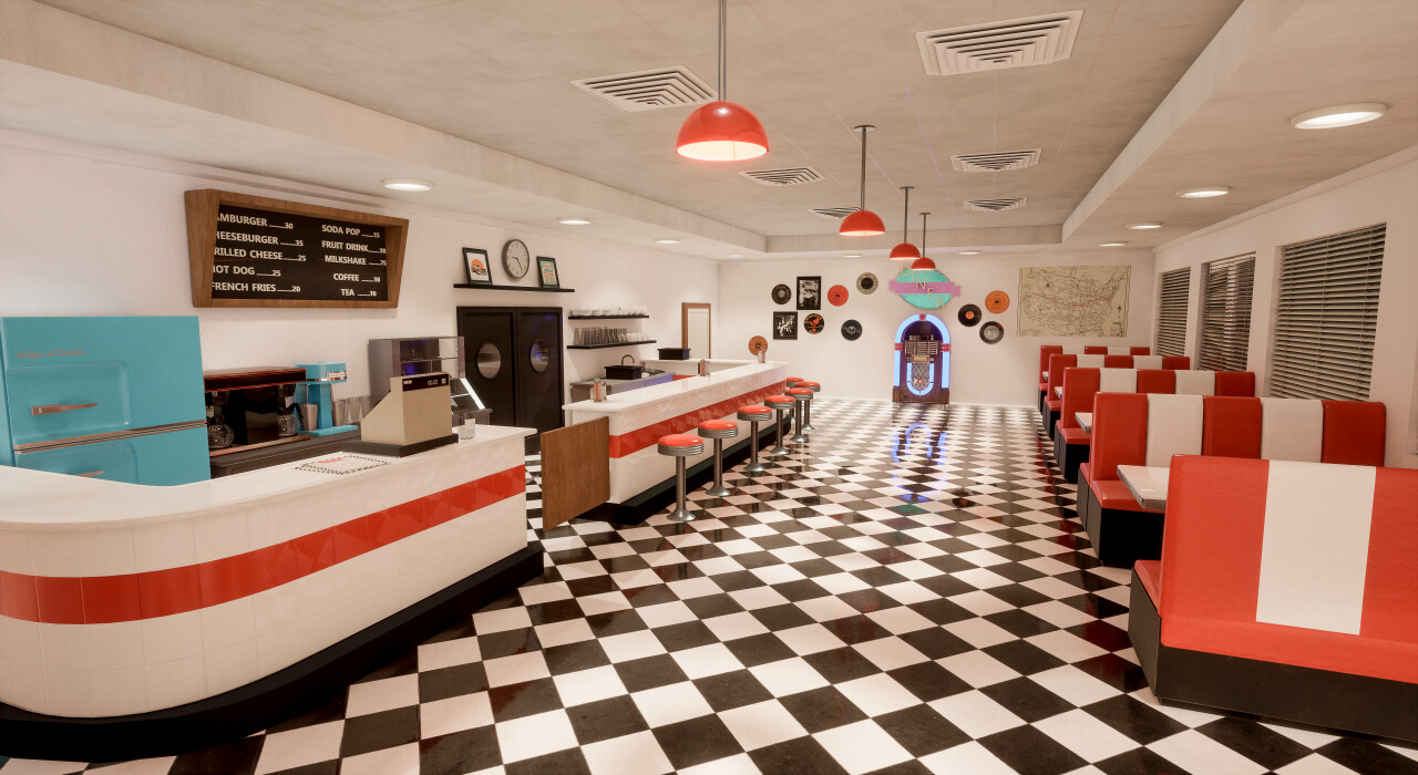 ArtStation - 70's Diner