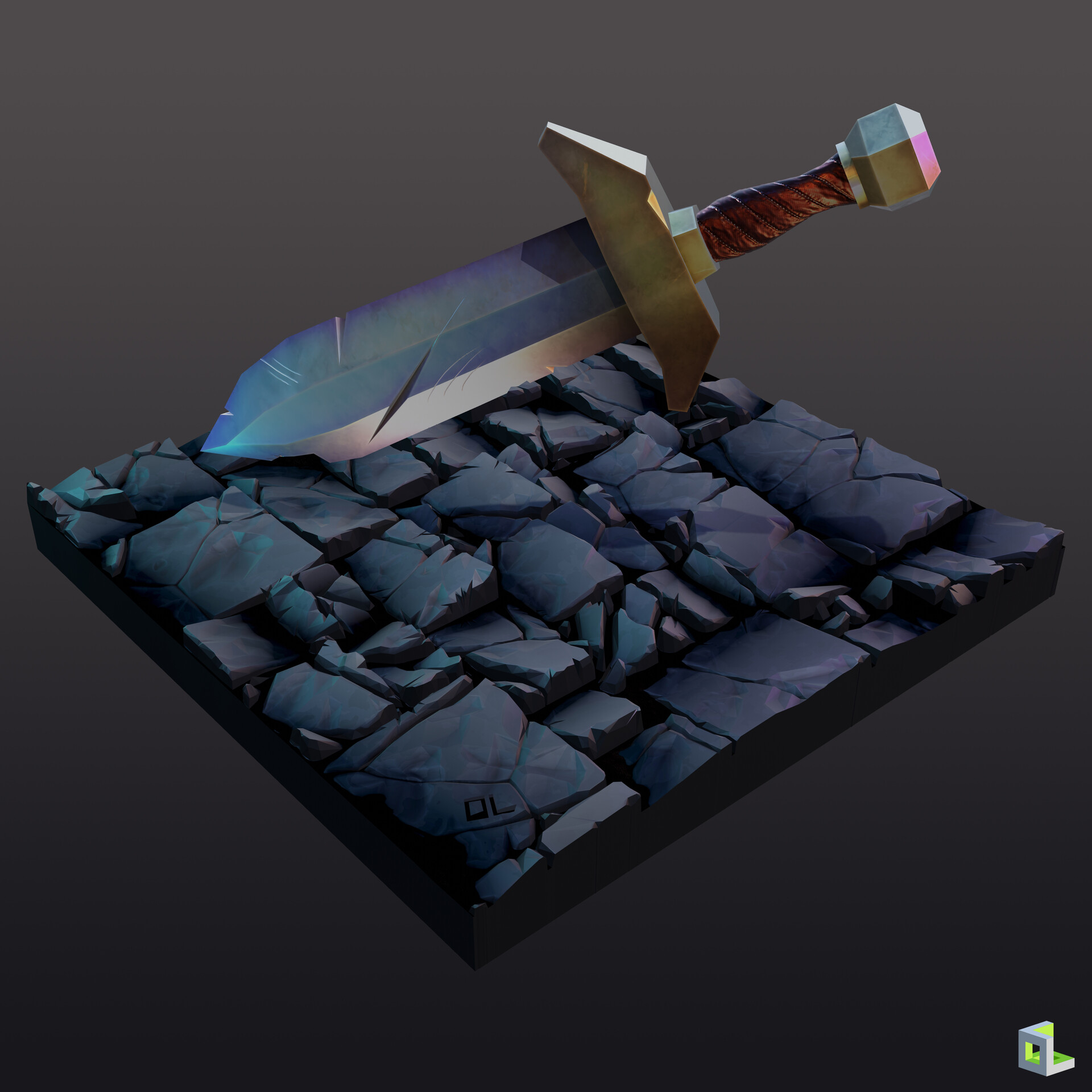 Oliver Loftus - Tiny Sword, Low Poly, Stylized Weapon