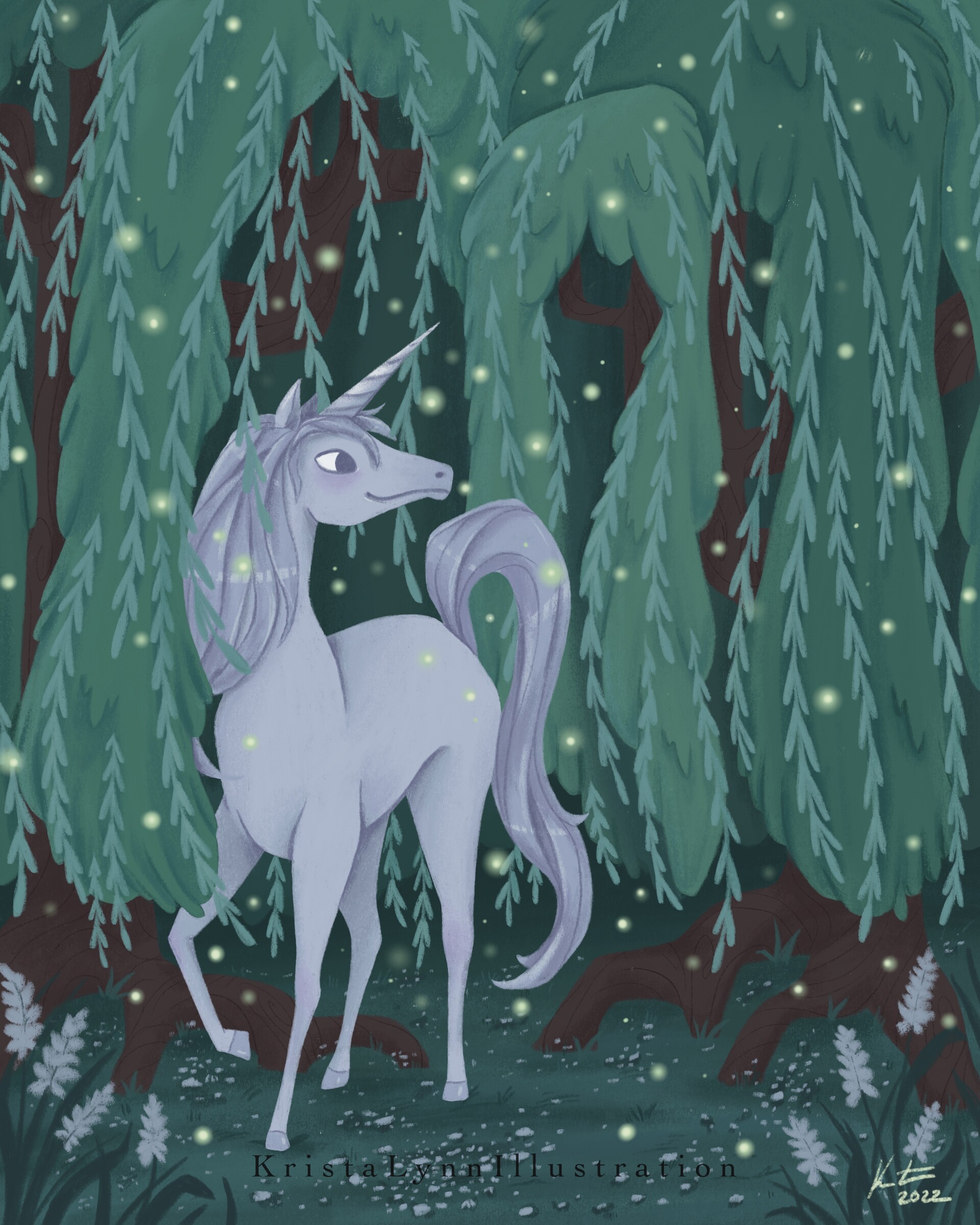 ArtStation - Unicorn Forest