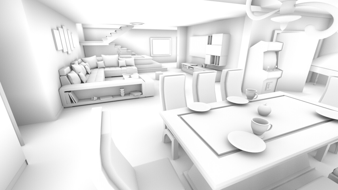 ArtStation - Indoor house modeling