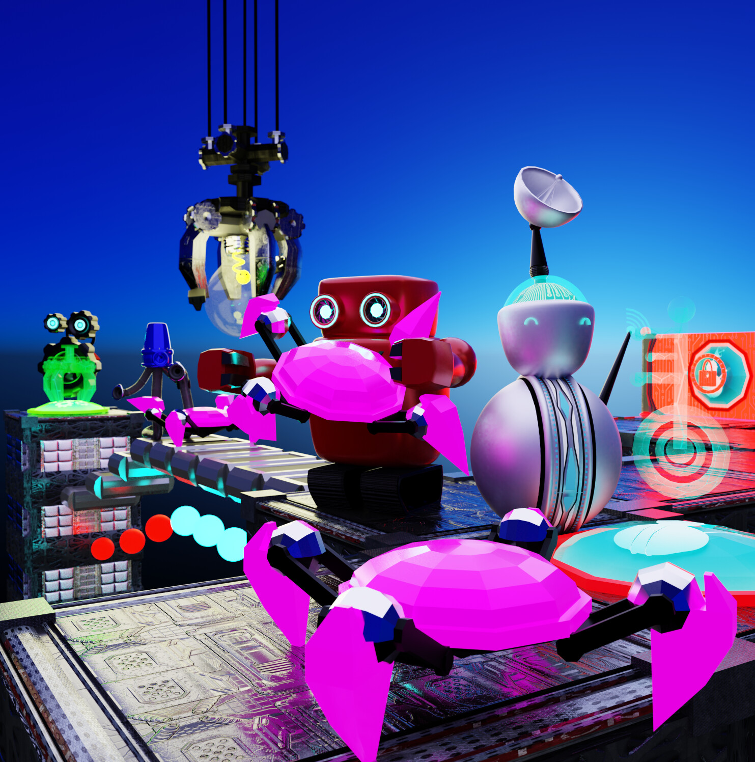 ArtStation - Reconnected: Bots - Game Design