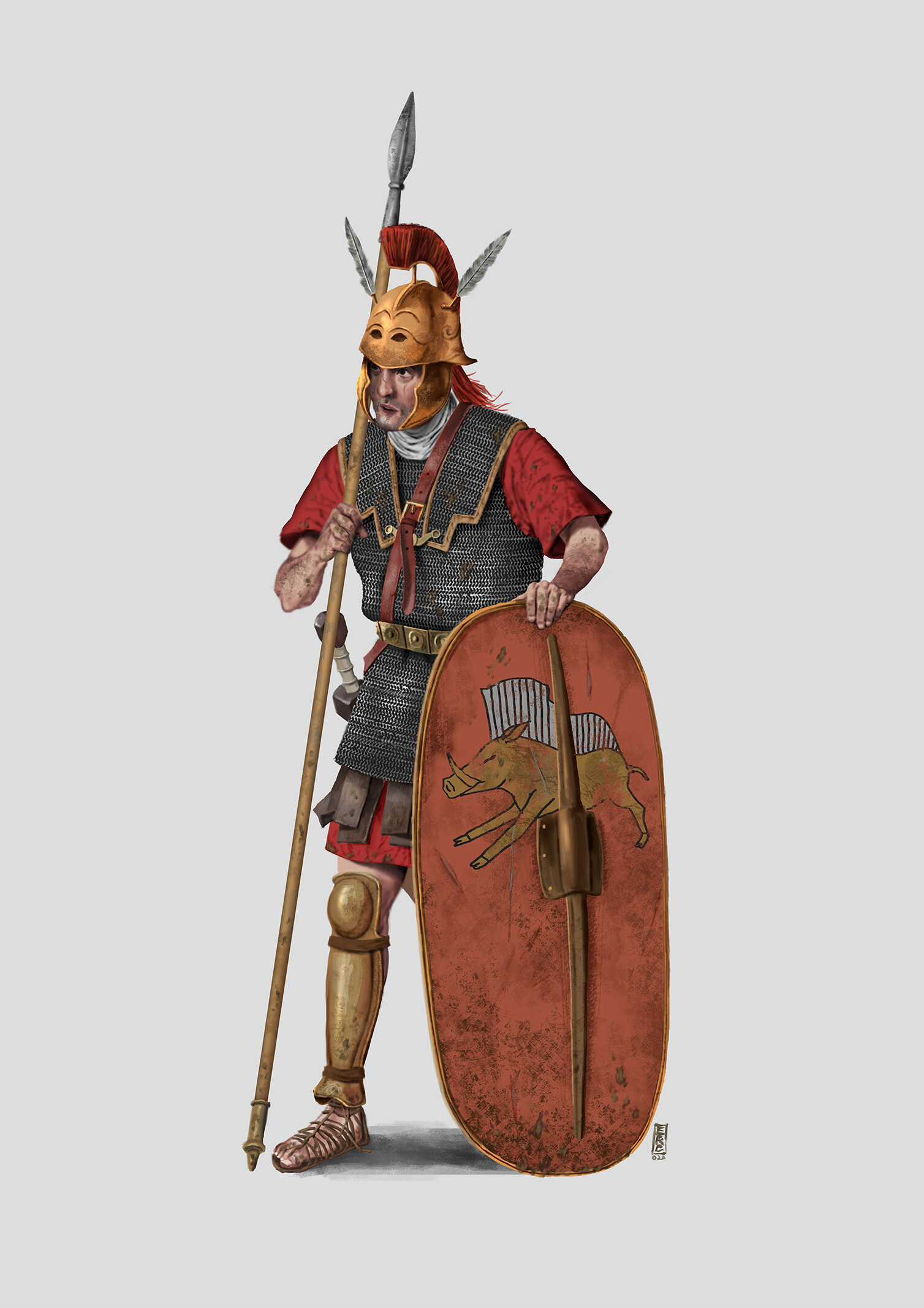 ArtStation - Roman army soldier