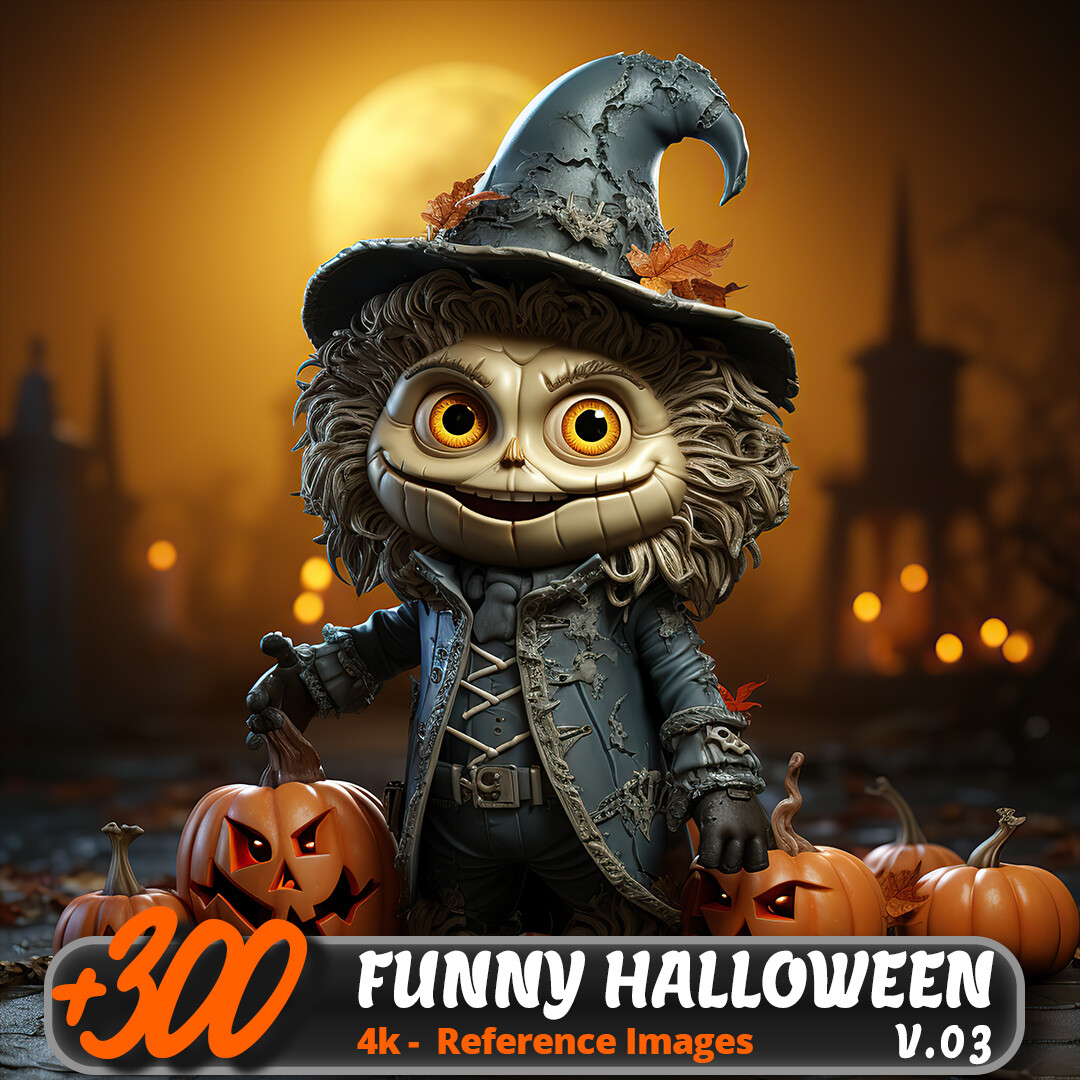 ArtStation - FUNNY HALLOWEEN VOL.03/ 4K/ Reference Image