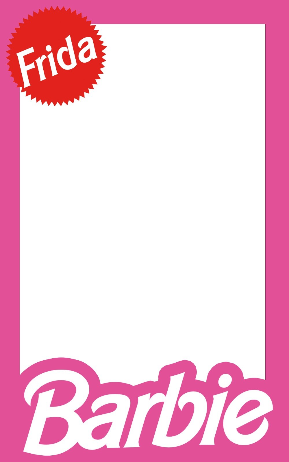 Cielo - Marco para fotos temática Barbie.