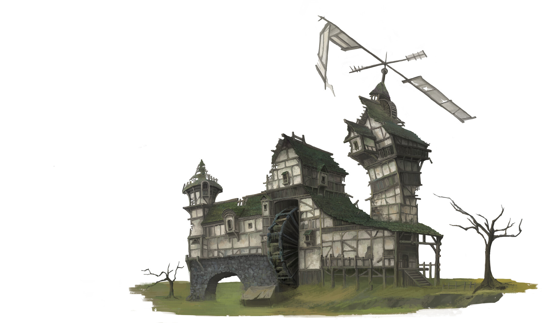 ArtStation - abandoned mill