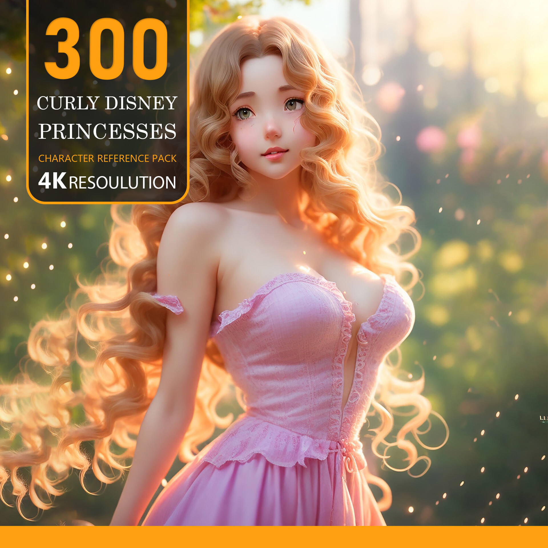 ArtStation - Curly Disney Princesses-4k|Character References Pack