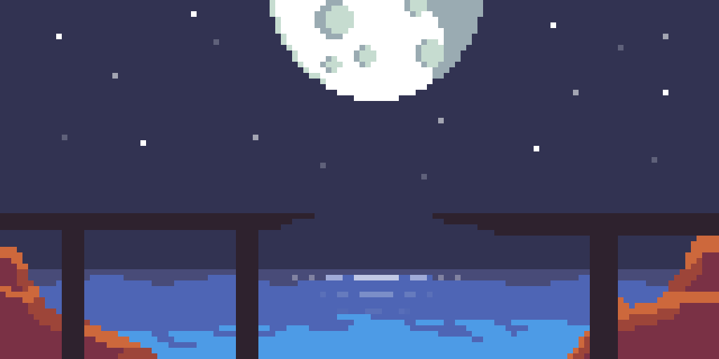 ArtStation - Moon & Bridge