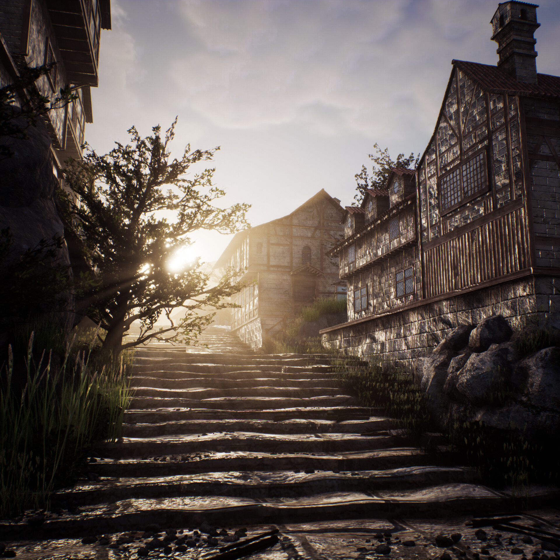 ArtStation - Shiganshina Street In 3d Inspired From Attack On Titan Anime