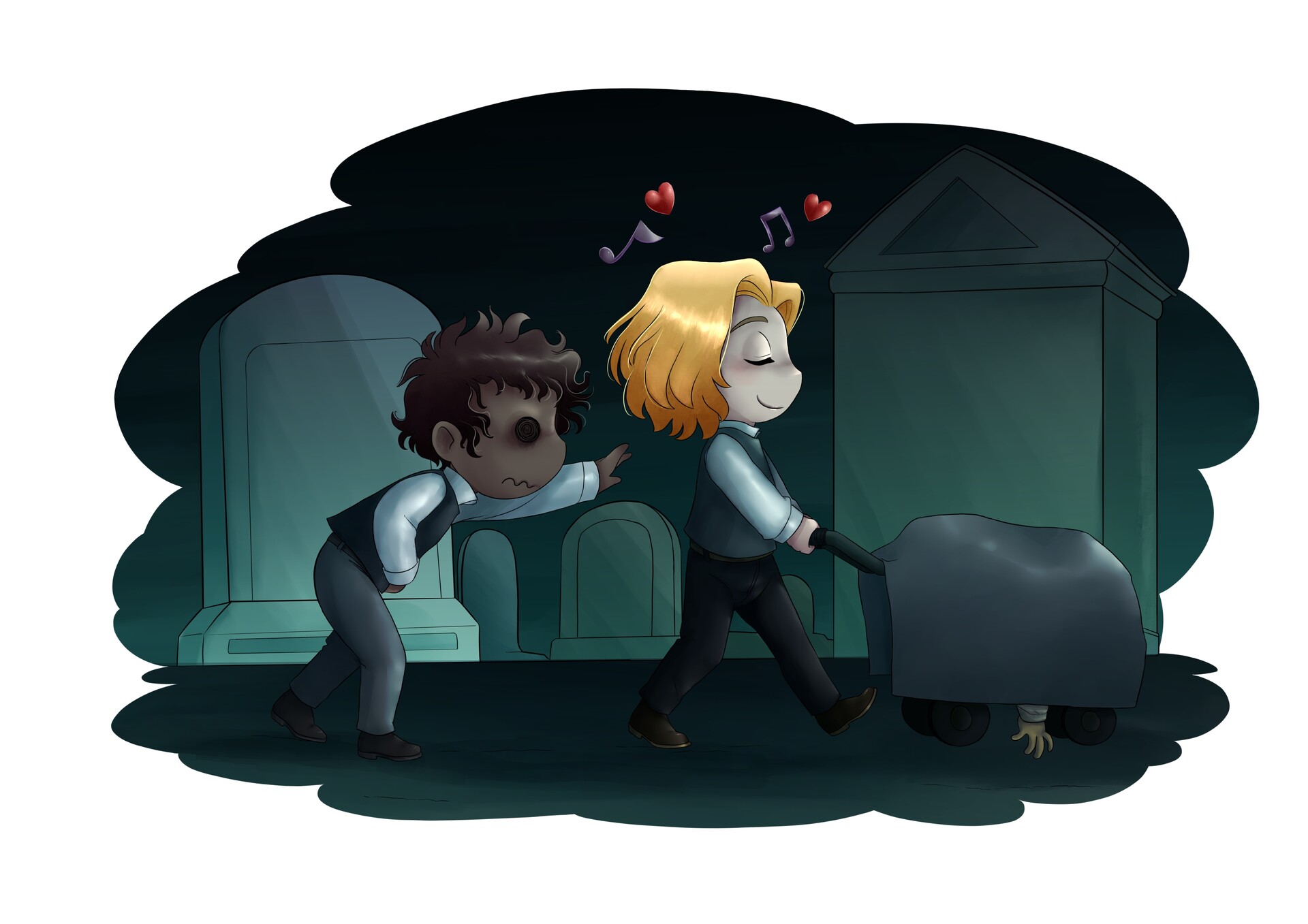 ArtStation - Loustat in the cementery