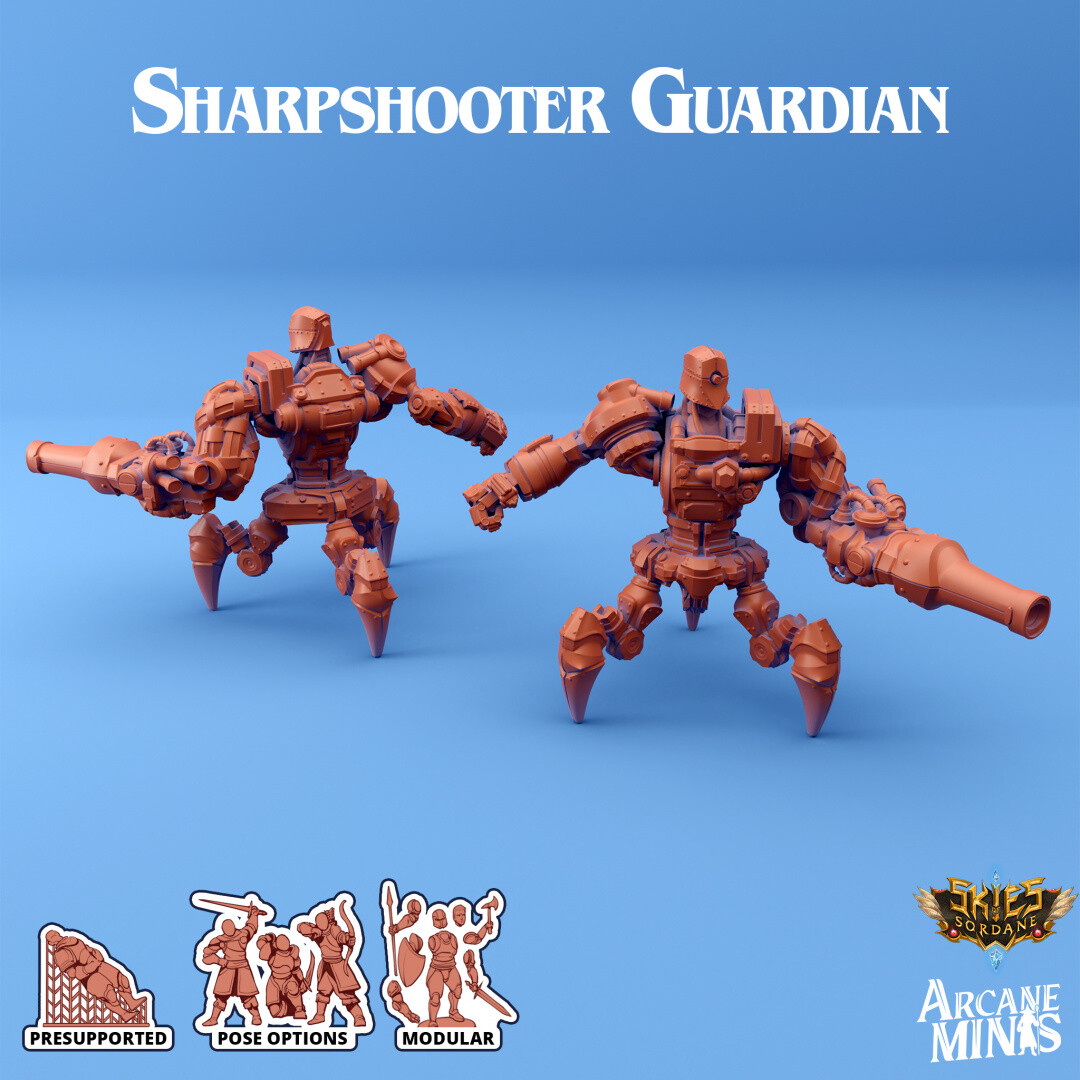 ArtStation - Arcane Minis: Shard Guardian - Sharpshooter