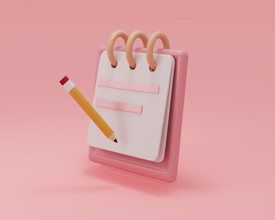 ArtStation - Notebook on rings with pen and an excellent assessment